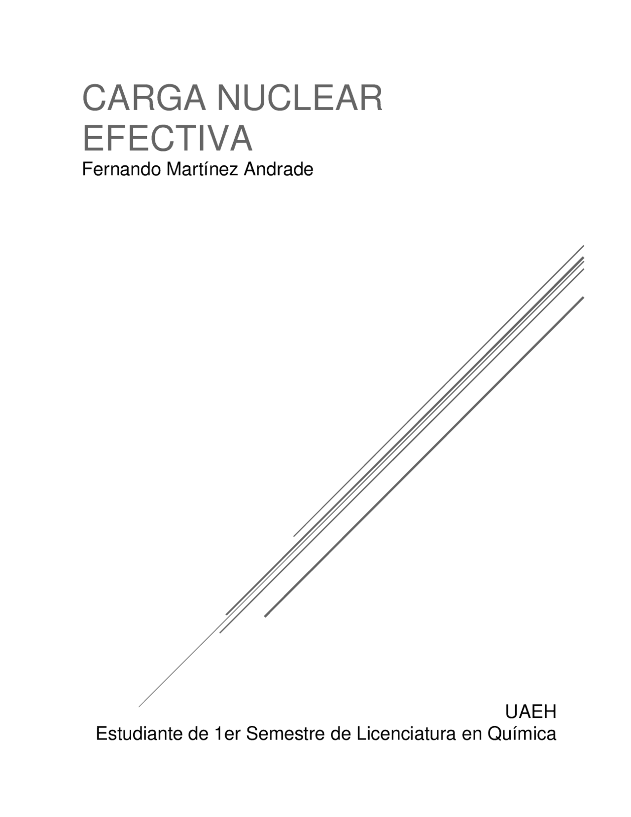 Carga Nuclear Efectiva | Monografías, Ensayos de Química Cuántica | Docsity