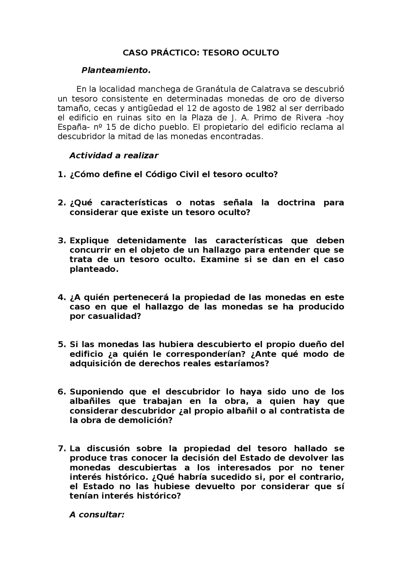 Ejercicios Derecho Civil 3 Ejercicios De Derecho Civil Docsity