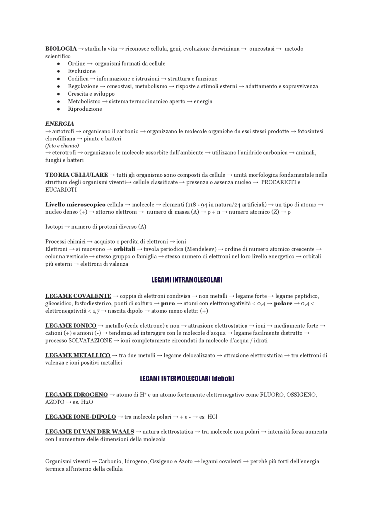 Biologia Cellulare Generale Schemi E Mappe Concettuali Di Biologia