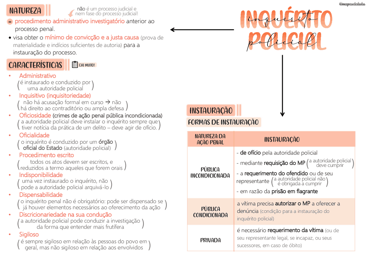 Direito Processual Penal Esquemas Direito Processual Penal Docsity