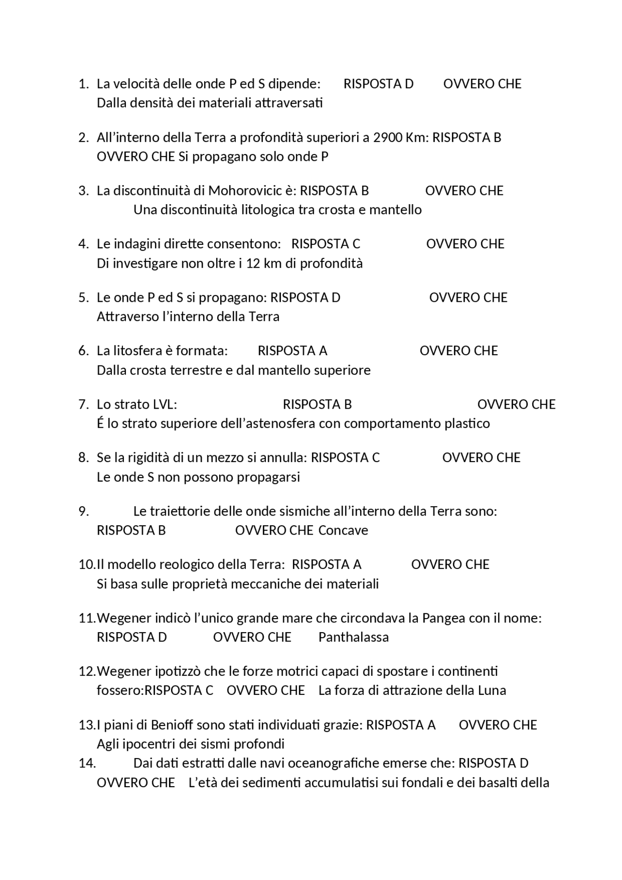 Geologia E Ingegneria Civile Esercizi Di Geologia Docsity