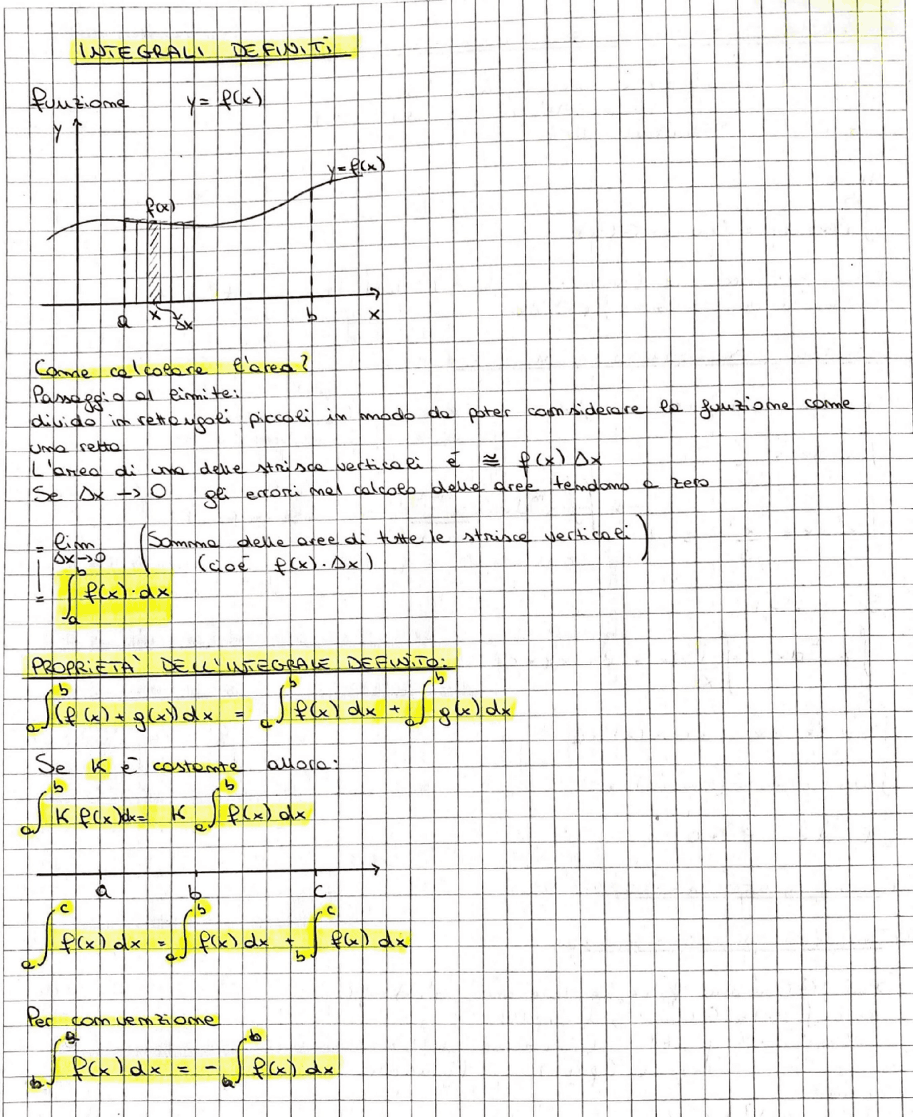 Integrali (formule, proprietà ed esercizi) | Appunti di Matematica ...