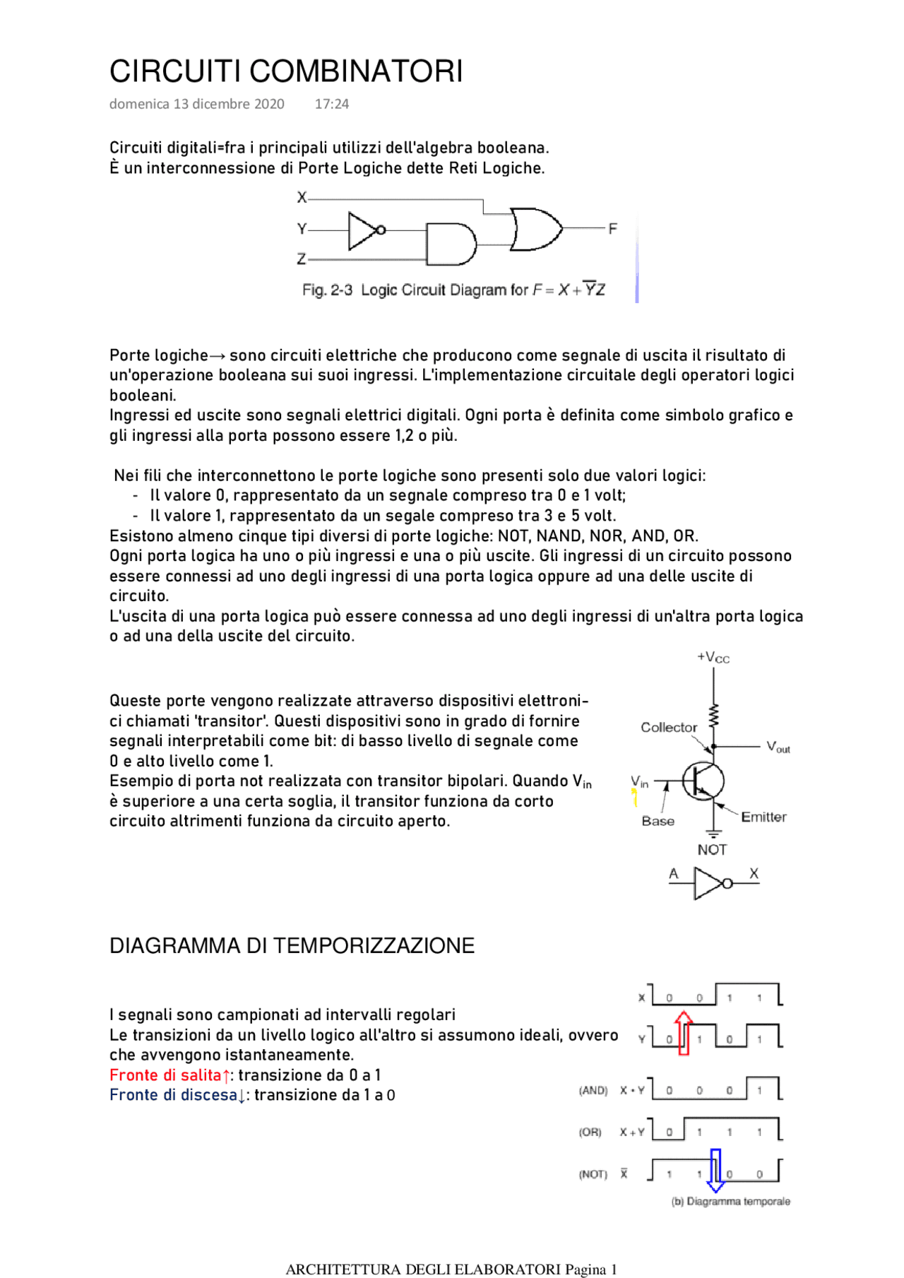 Circuiti Digitali: Introduzione all'Algebra Booleana e Reti Logiche ...