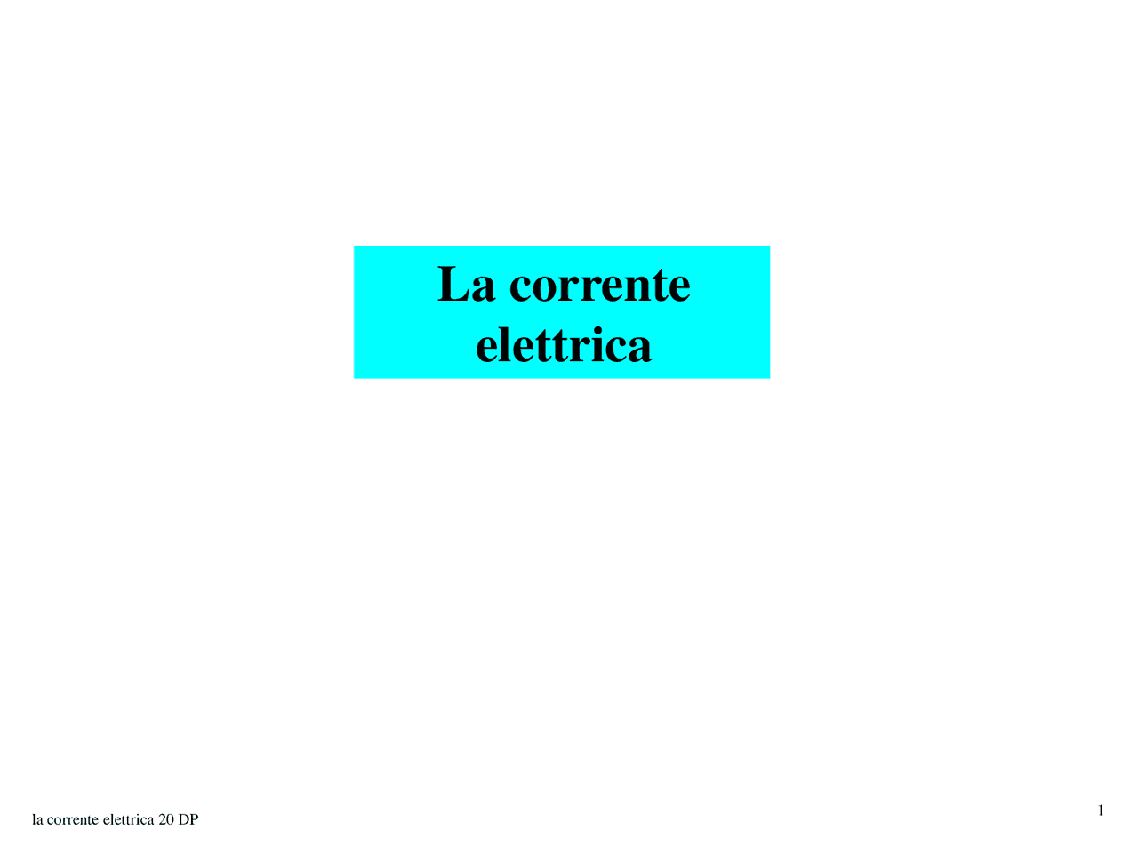 Slide Elettromagnetismo Slide Di Fisica Docsity