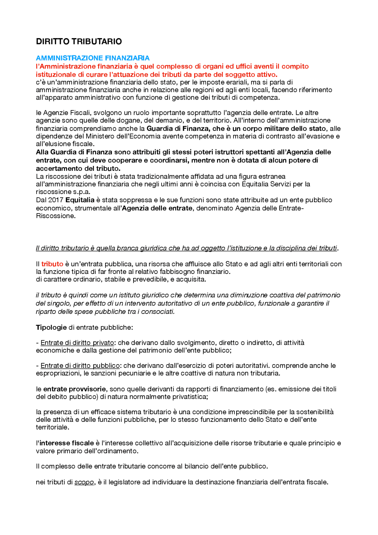Tutte le risposte alle domande di Diritto Tributario, Tassani | Schemi e mappe concettuali di ...