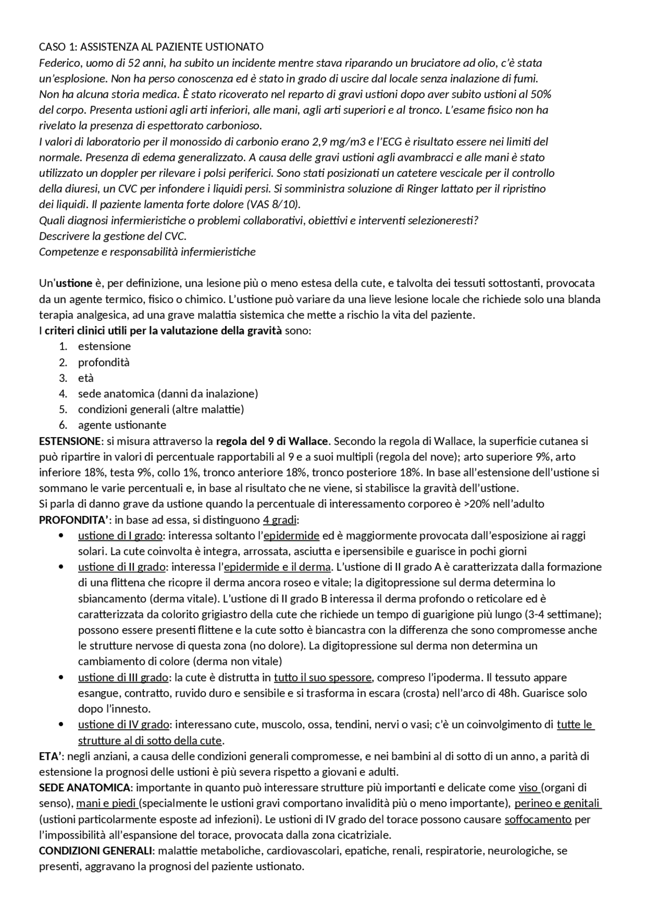 Casi Clinici Infermieristici Dispense Di Infermieristica Docsity