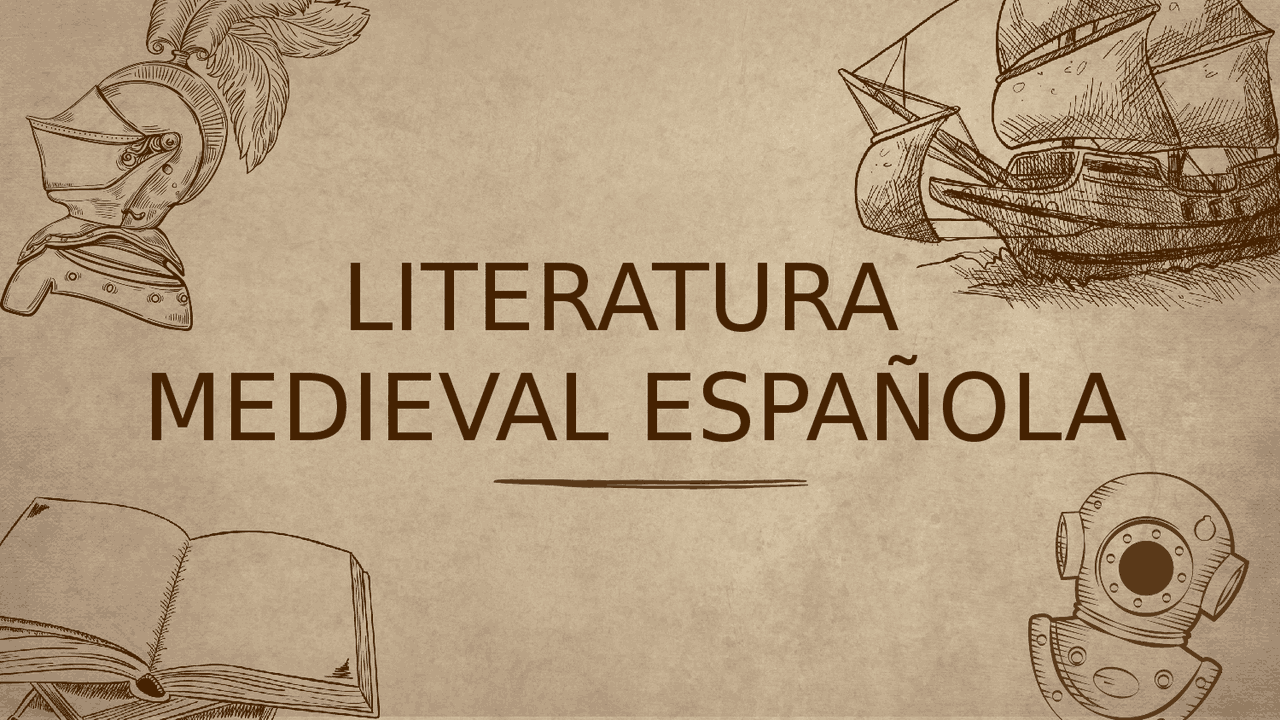 Descripción de la literatura medieval española | Diapositivas de Lengua ...