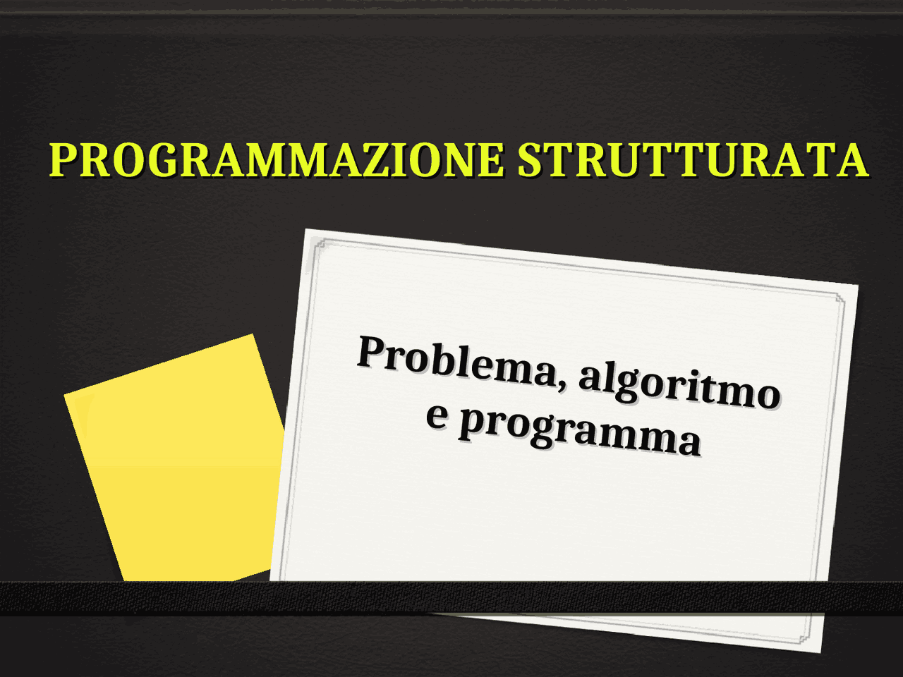 Gli Algoritmi E I Programmi Slide Di Informatica Docsity