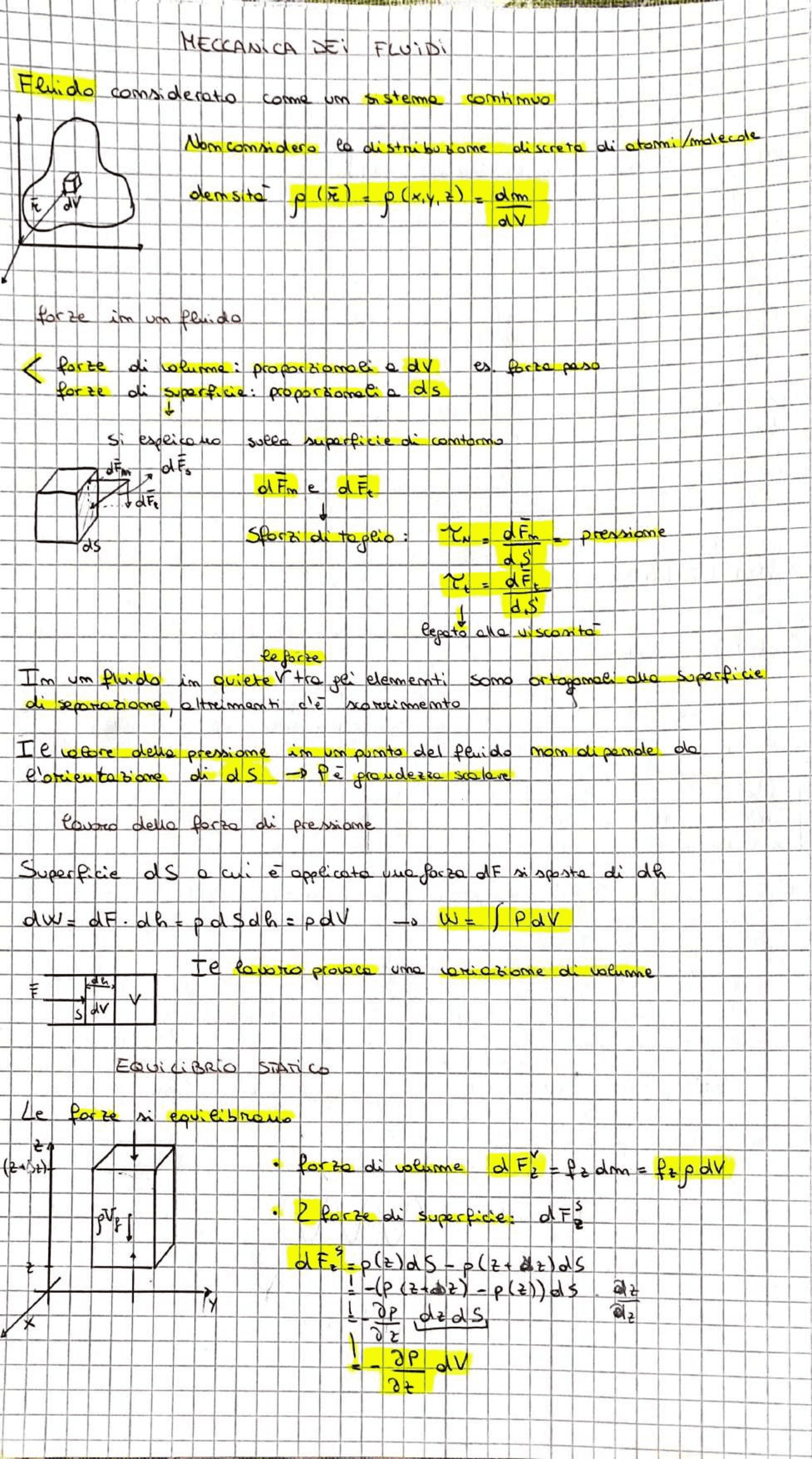 Meccanica Dei Fluidi Appunti Di Fisica Docsity