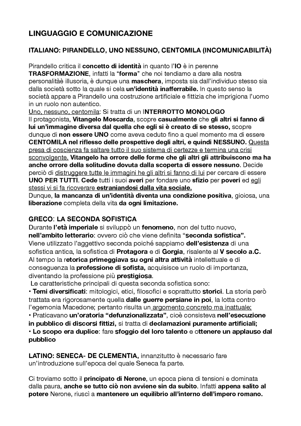 Linguaggio E Comunicazione Collegamenti Tra Le Materie Utile Per
