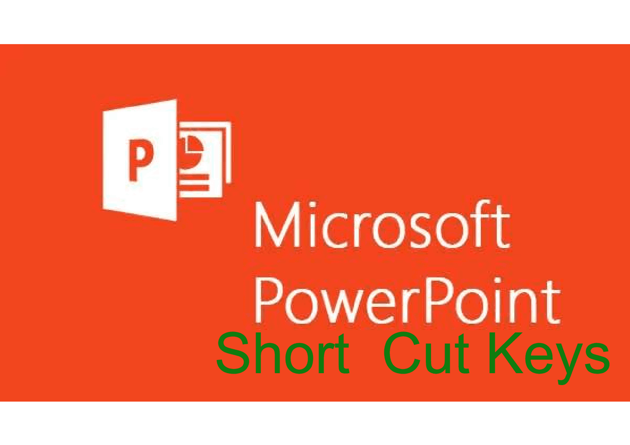 Powerpoint Short Cut Keys Cheat Sheet Ms Microsoft Powerpoint Skills Docsity