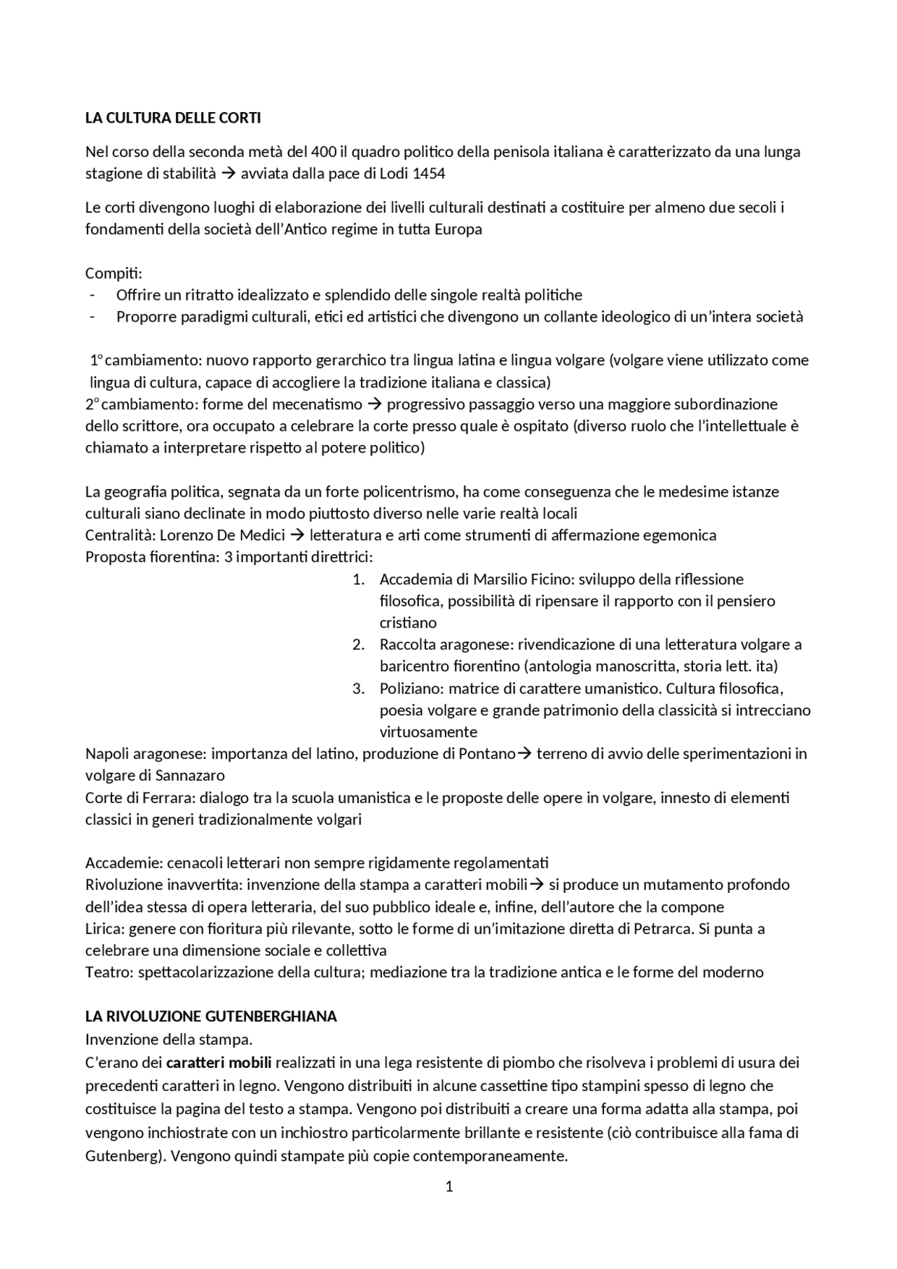 La Cultura Delle Corti Librolezioni Schemi E Mappe Concettuali Di