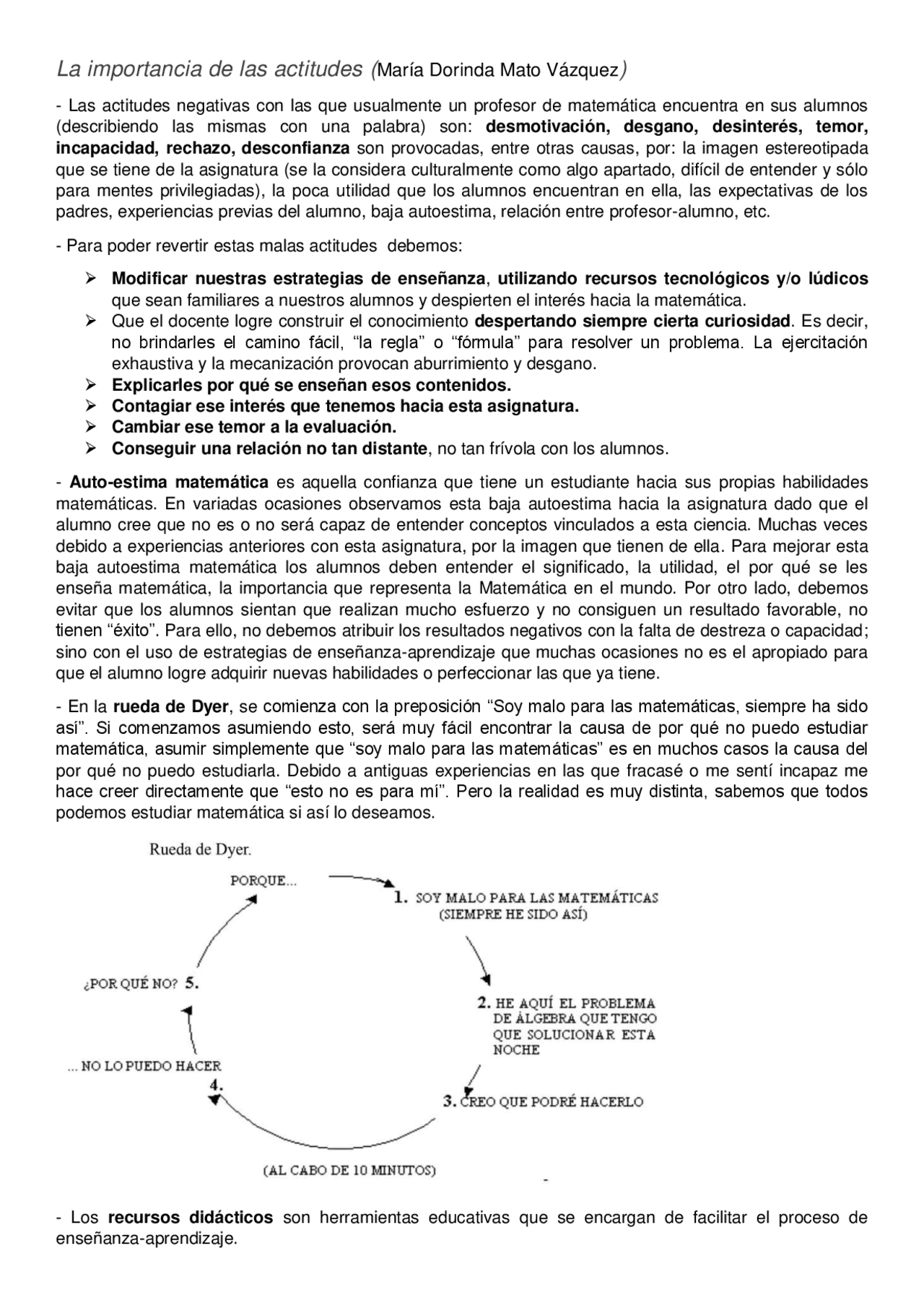 La Importancia De Las Actitudes Resúmenes De Didáctica General Docsity