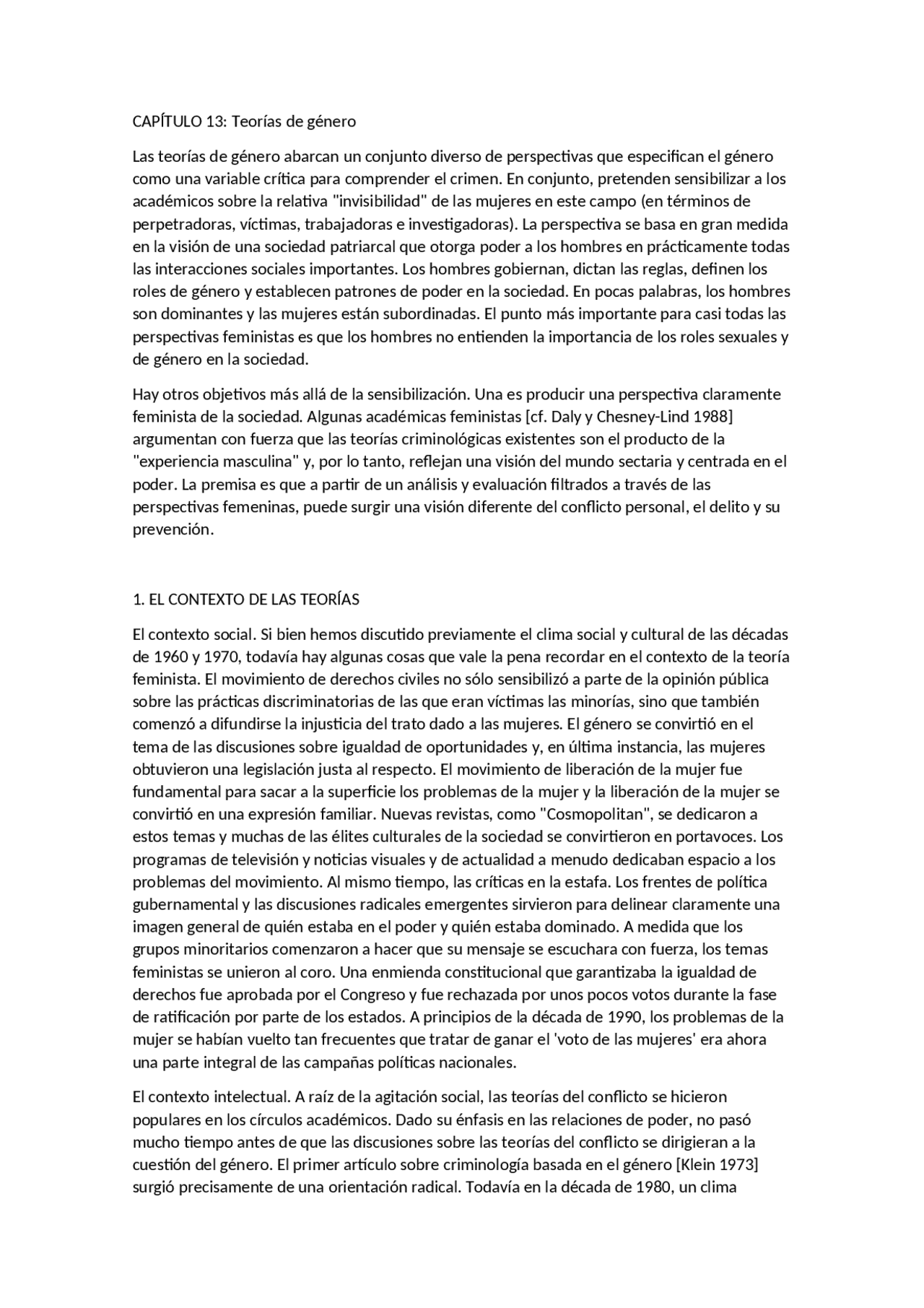 CapÍtulo 13 CriminologÍa Apuntes De Criminología Docsity