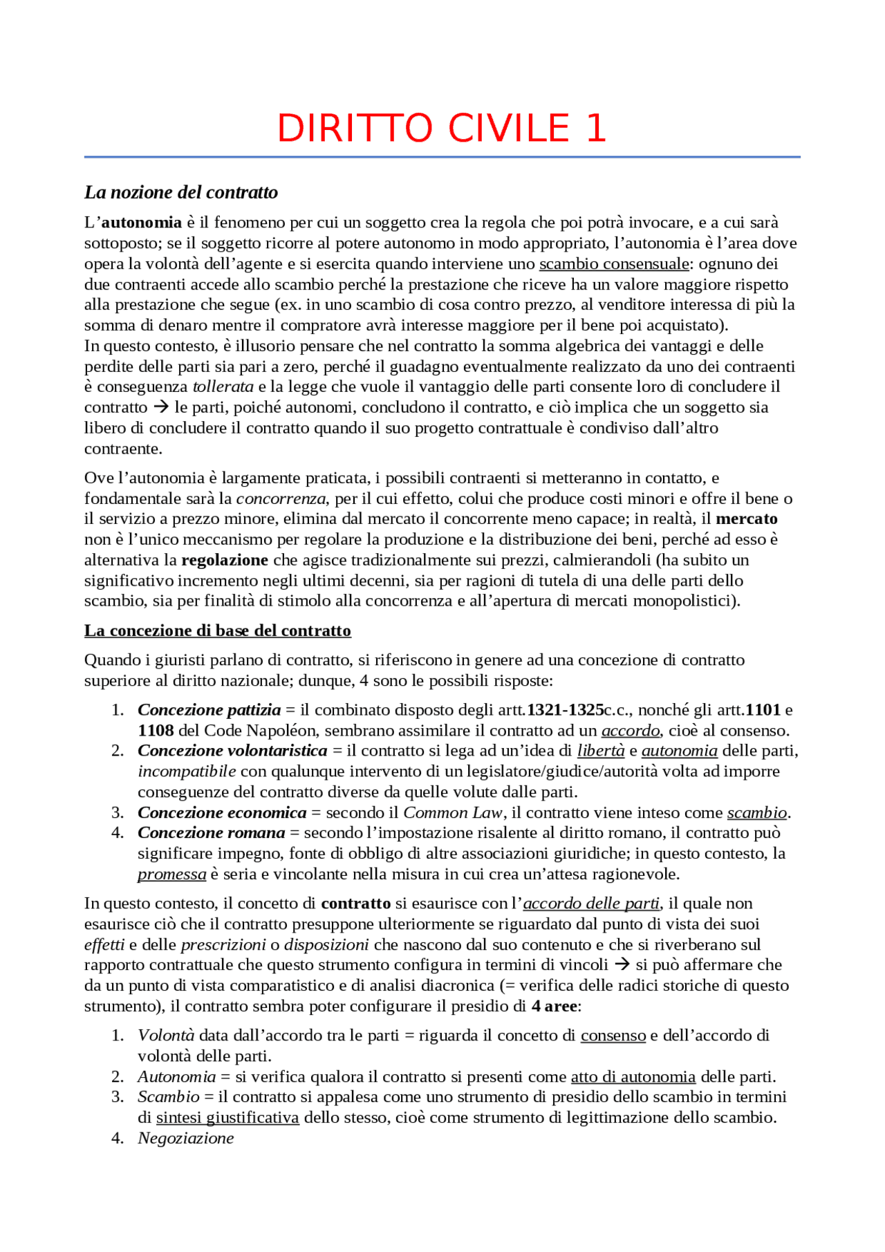 Diritto Civile Prima Parte Appunti Di Diritto Civile Docsity