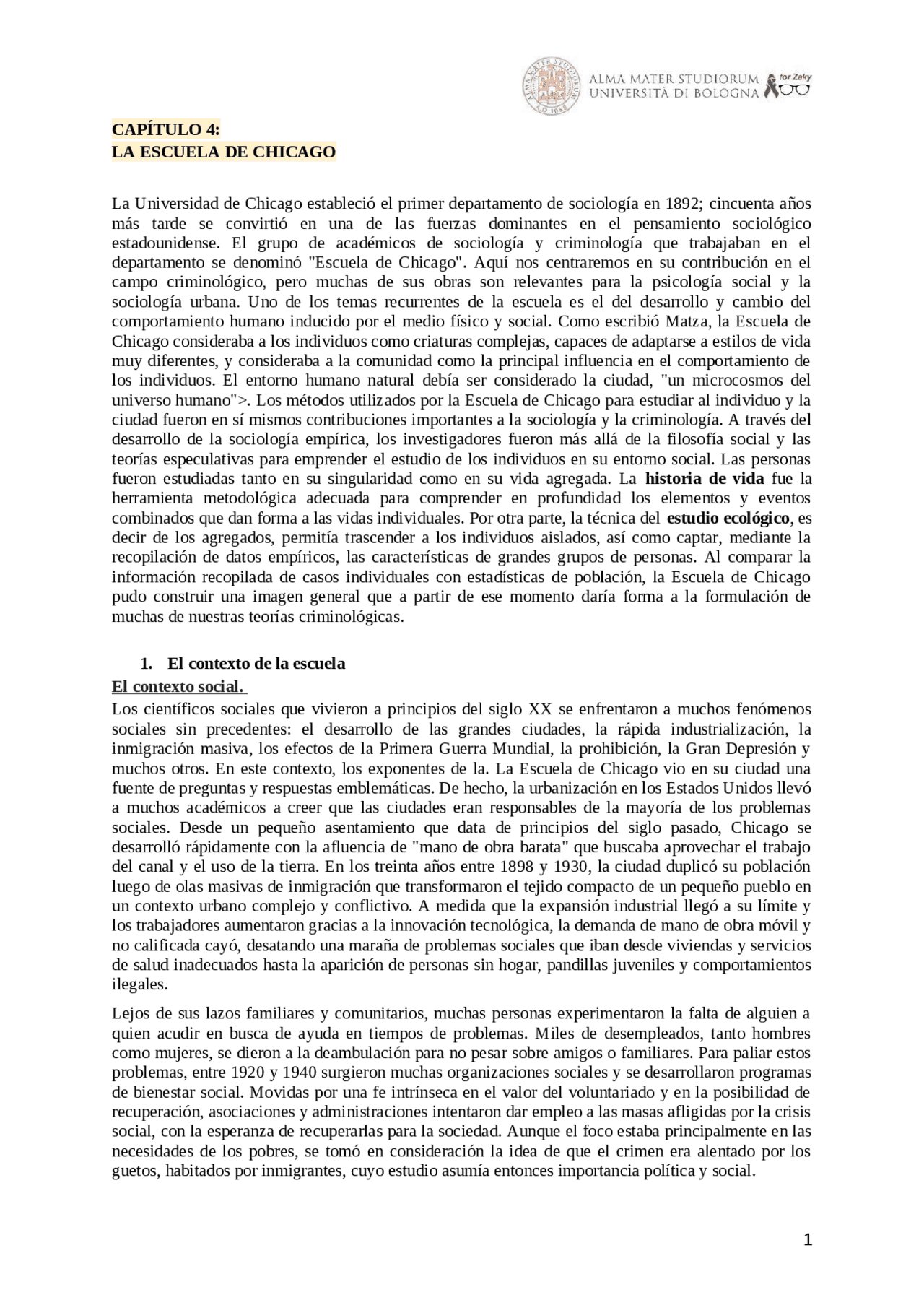 CapÍtulo 6 Y 7 CriminologÍa Apuntes De Criminología Docsity