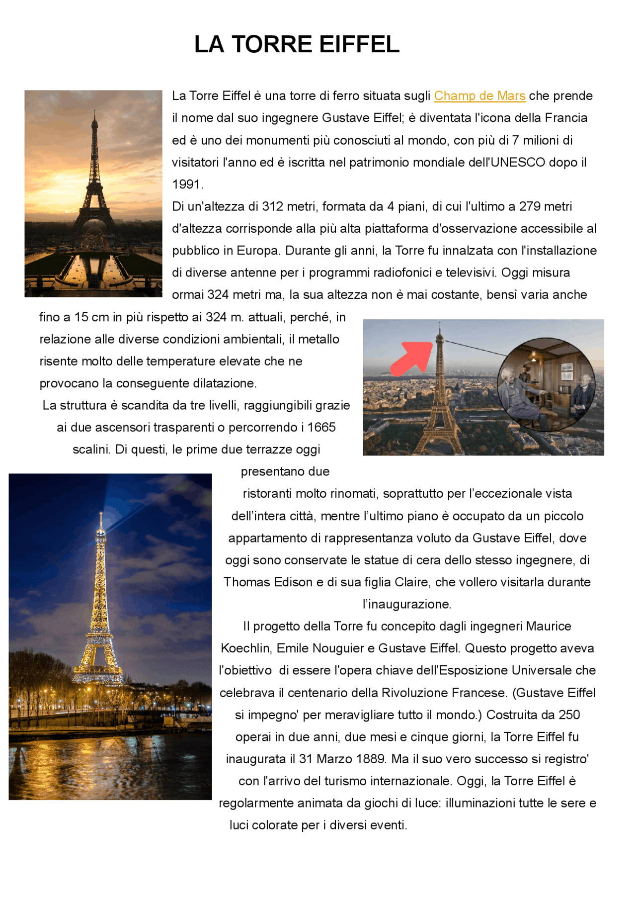 Semplice Schema Della Torre Eiffel