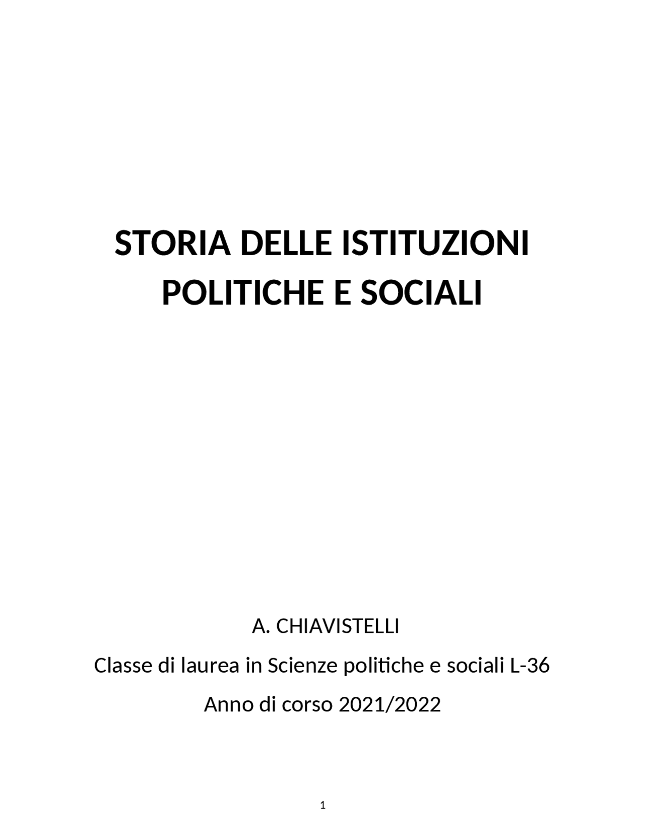 Storia delle istituzioni politiche e sociali appunti | Appunti di Storia Delle Istituzioni ...