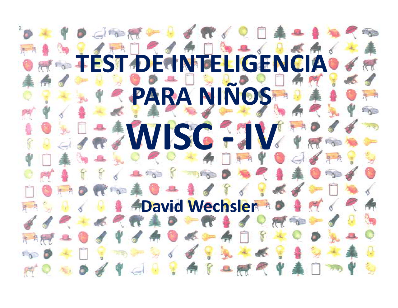 Test wisc. Tecnicas de Exploración | Apuntes de Técnicas de la ...