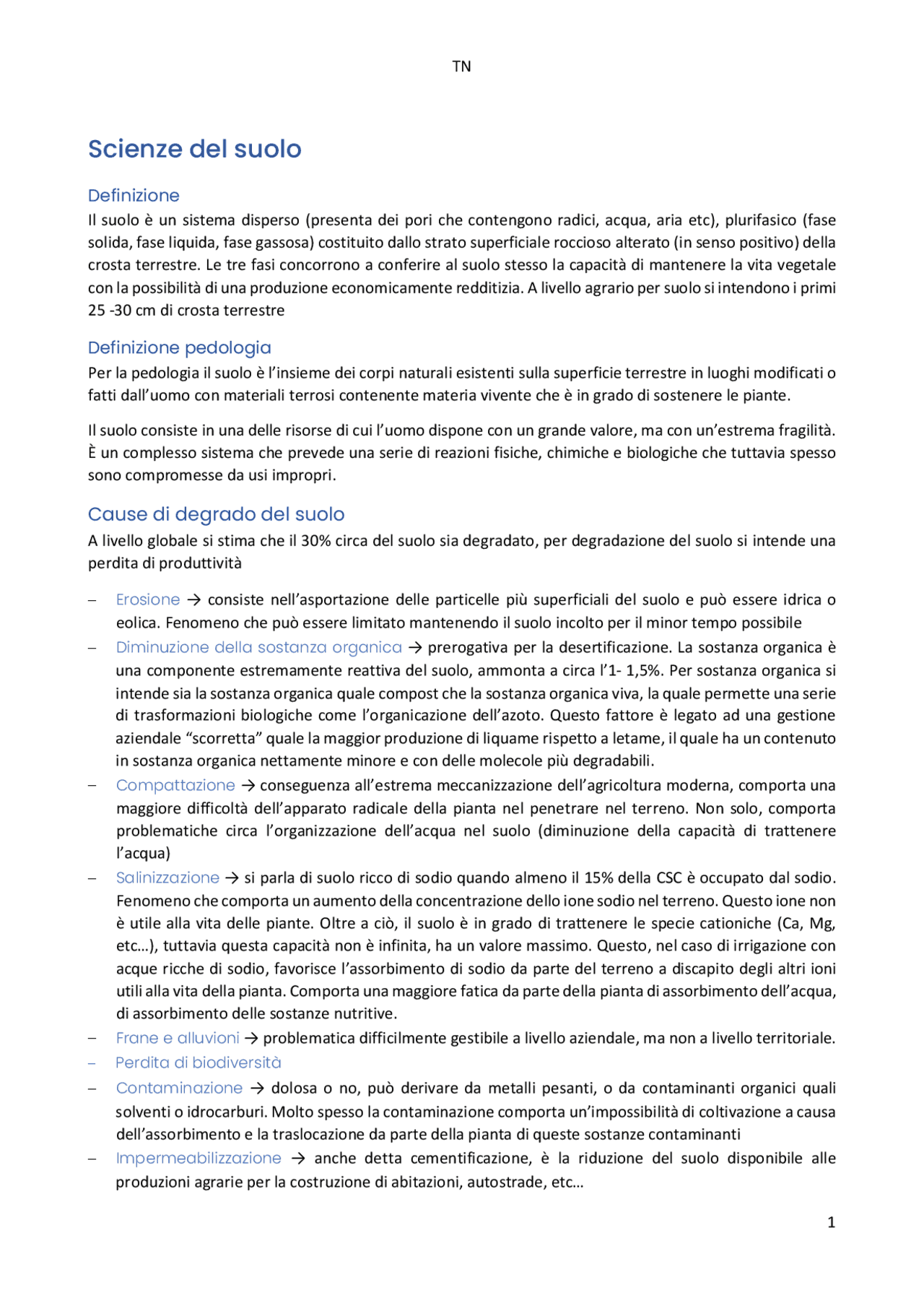 Appunti Completi Di Scienze Del Suolo Appunti Di Scienze Della Terra