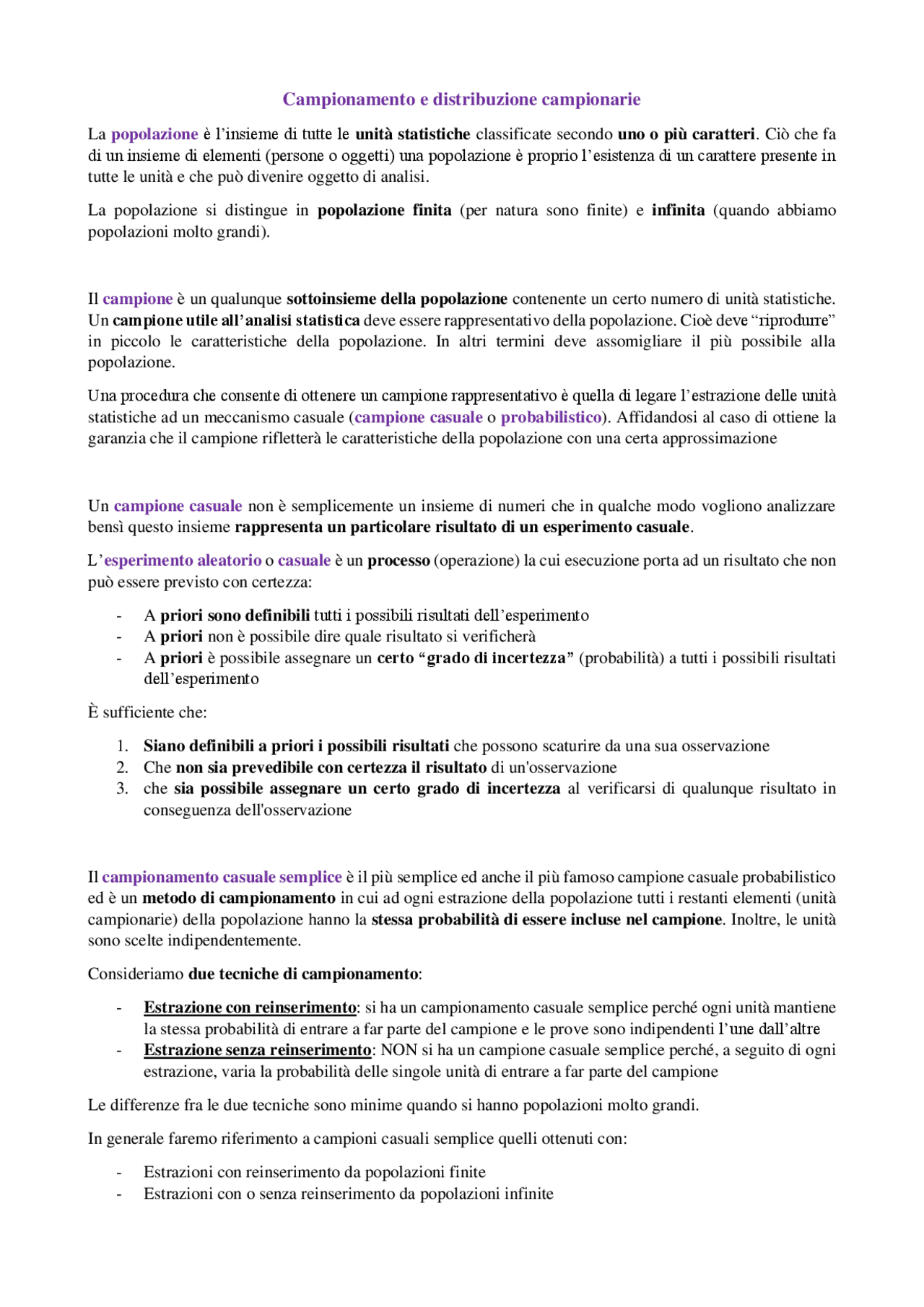 Statistica Seconda Parte 2021 2022 Unifi Appunti Di Statistica