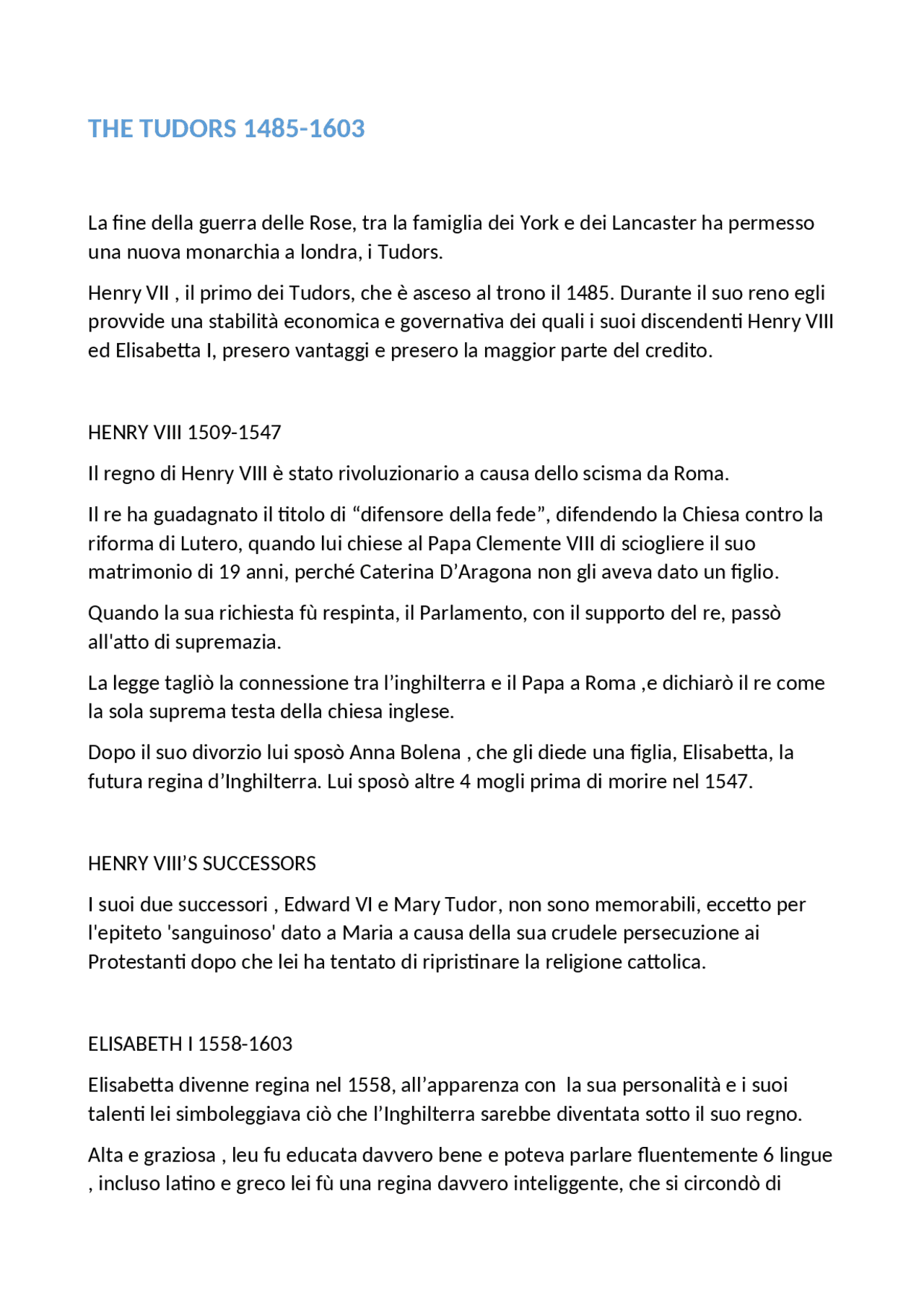 Compito svolti scuole superiori tecnico agrario/ liceo inglese, storia , italiano | Esercizi di ...