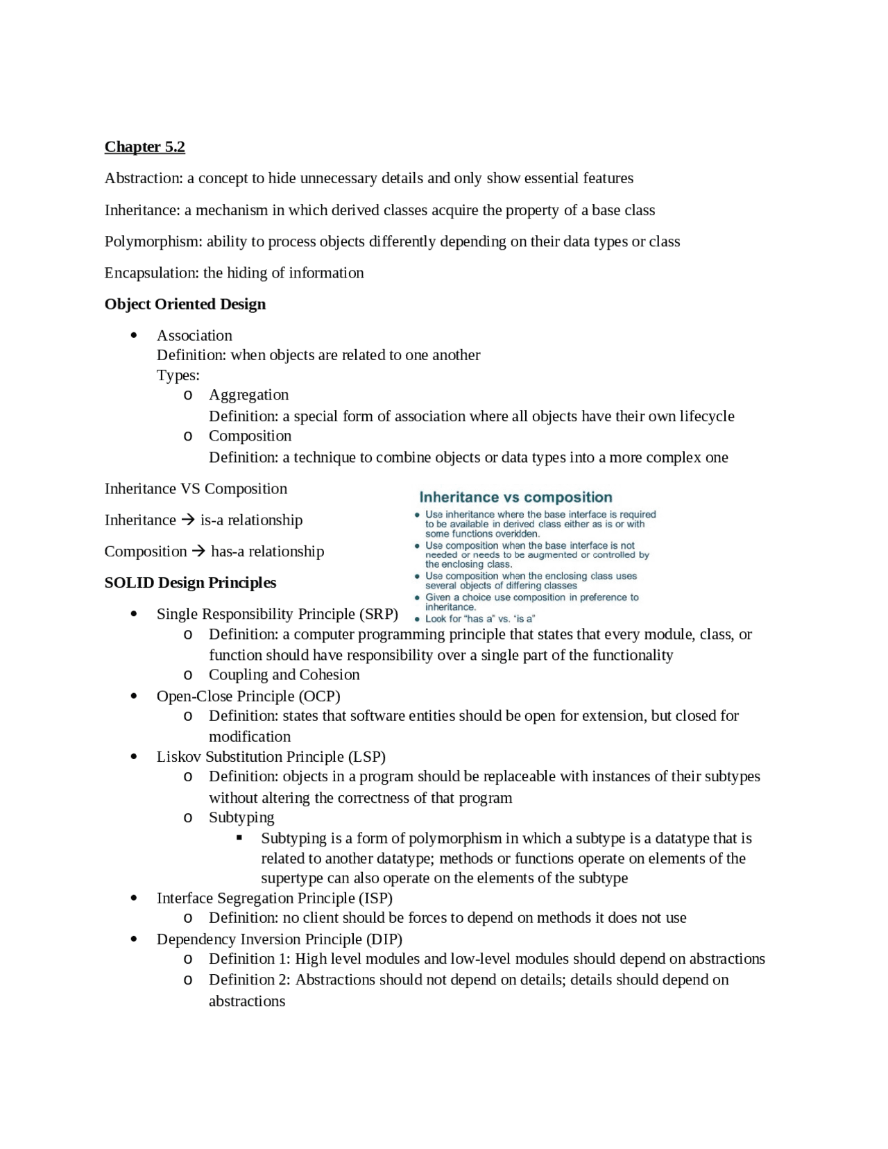 Study Notes Solutions Lecture Notes Computer Science Docsity