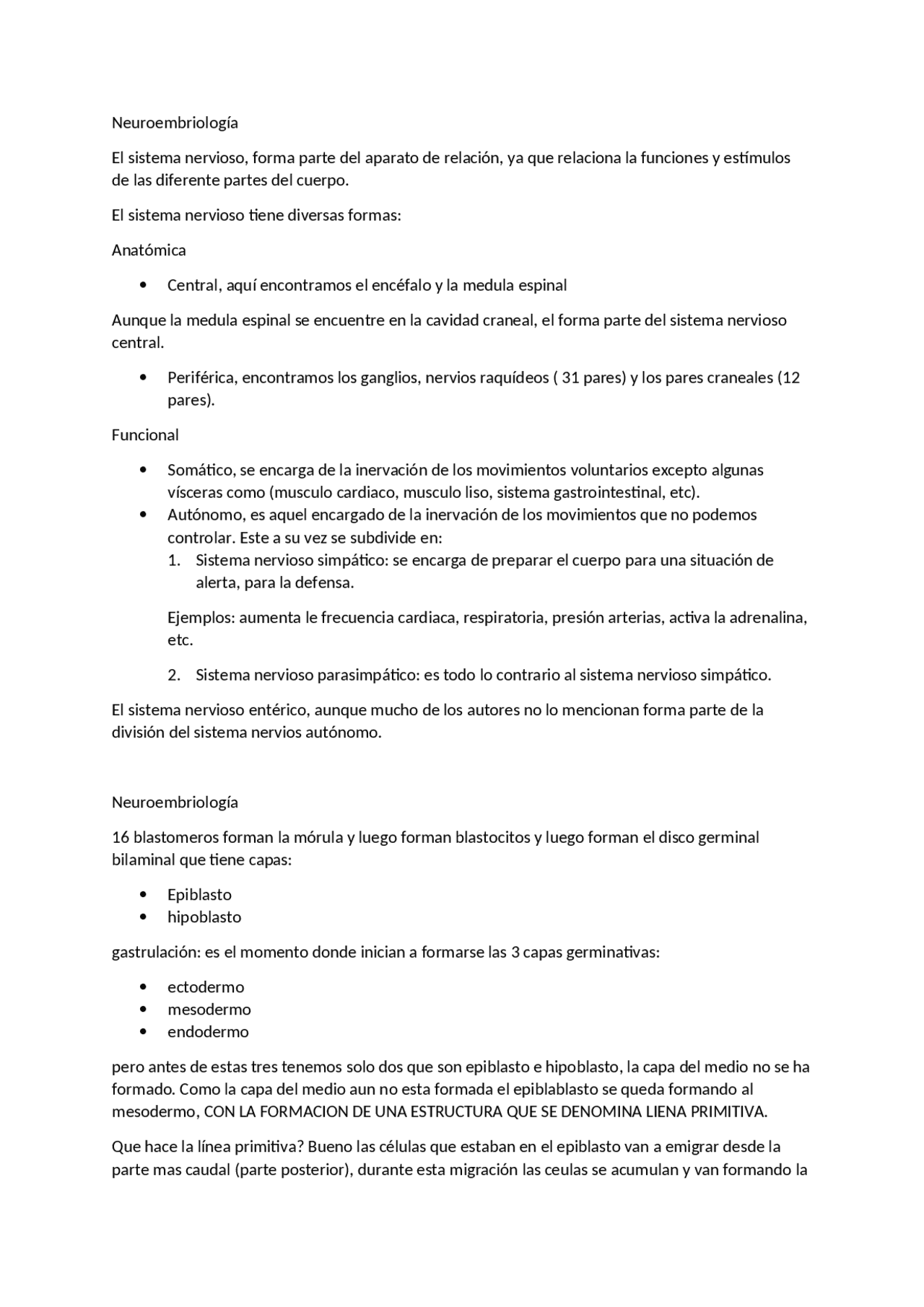 Neuroembriologia Del Snc Resúmenes De Neuroanatomía Docsity