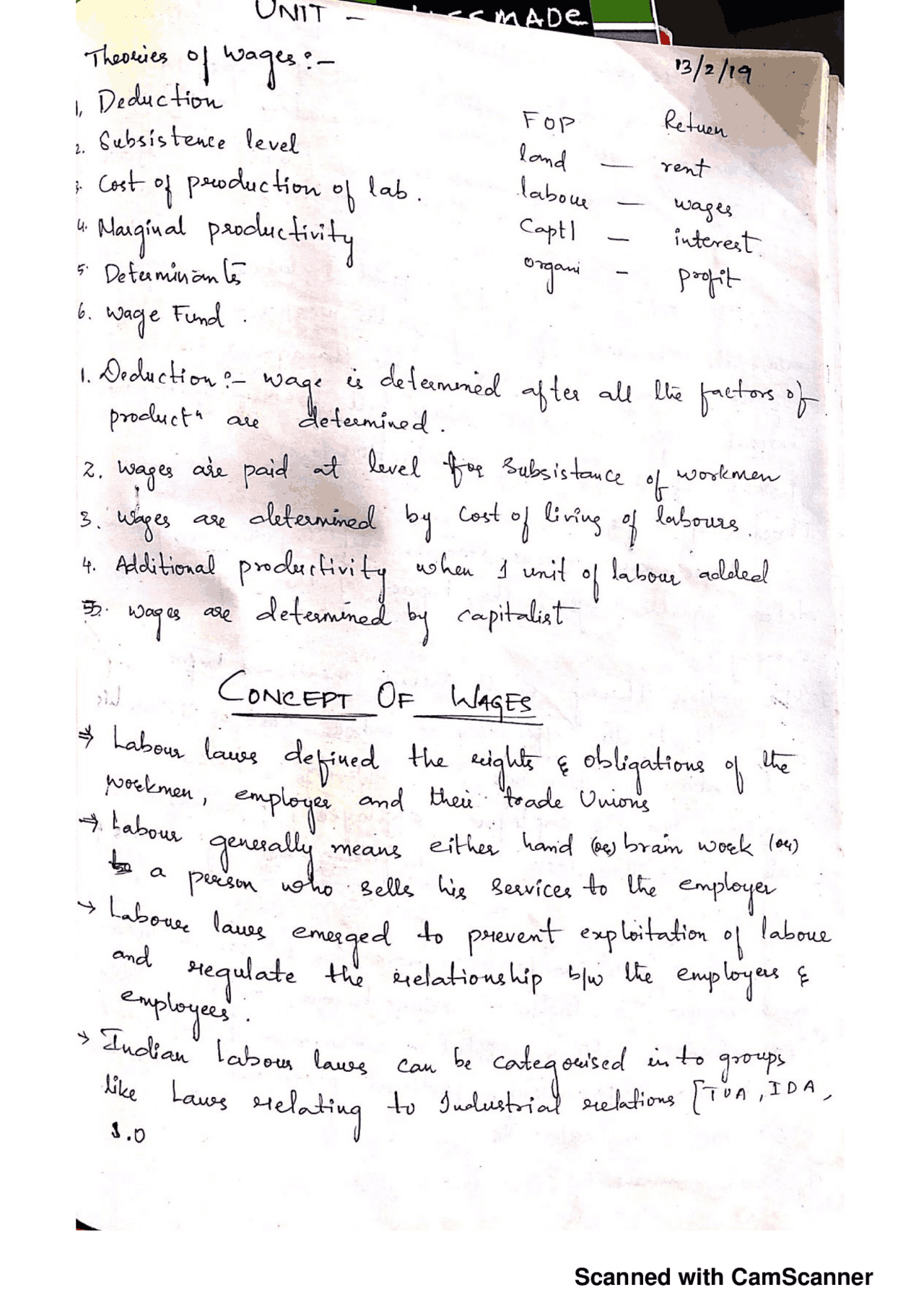 Labour Law Notes From The Class Room Summaries Labour Law Docsity
