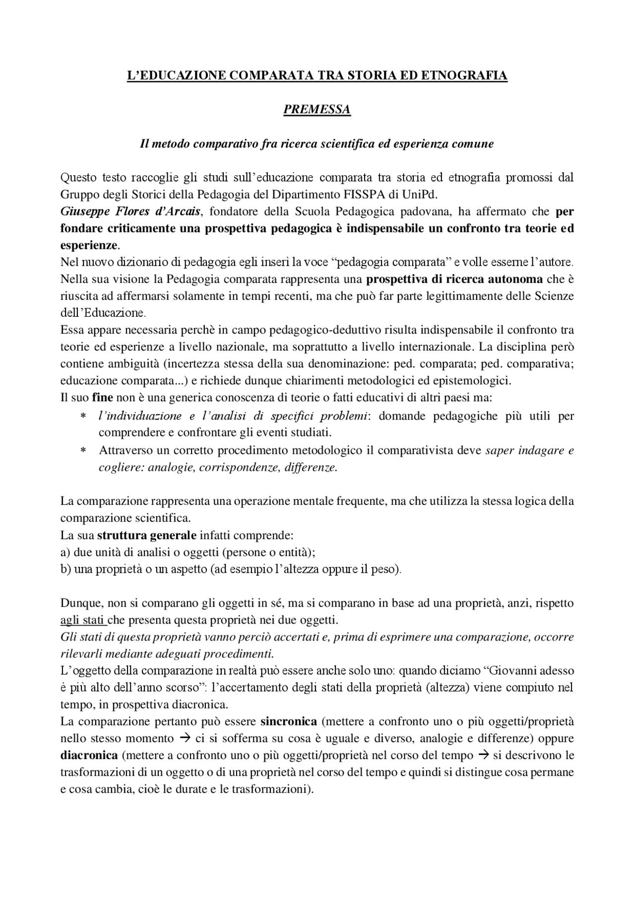 Educazione Comparata Sintesi Del Libro Leducazione Comparata Tra