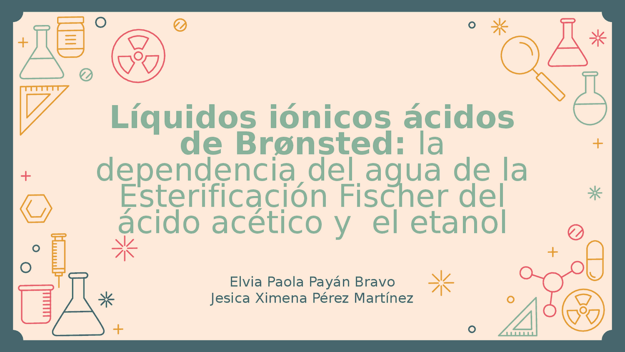 LIQUIDOS IONICOS DE BRONSTED | Diapositivas de Química Orgánica | Docsity