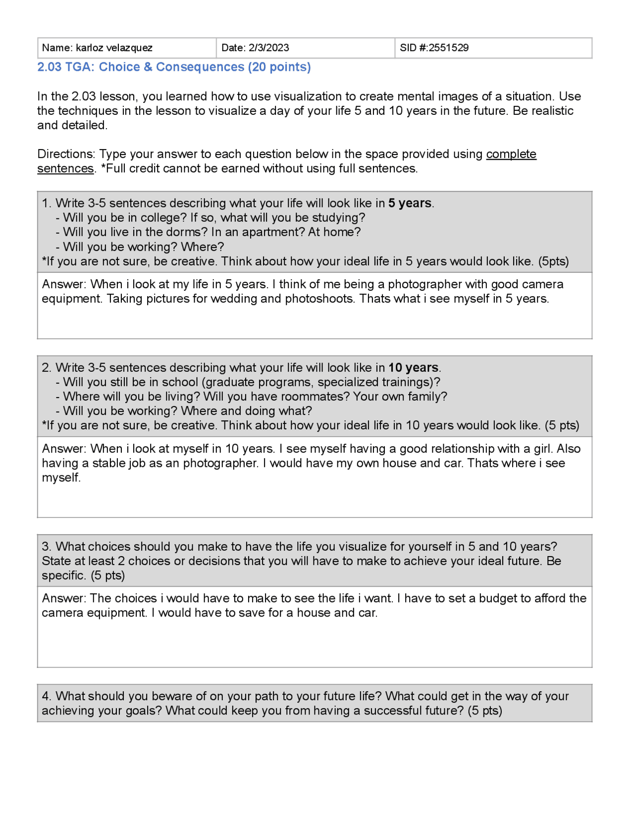 Visualizing Your Future: A Pathway to Success | High school final ...