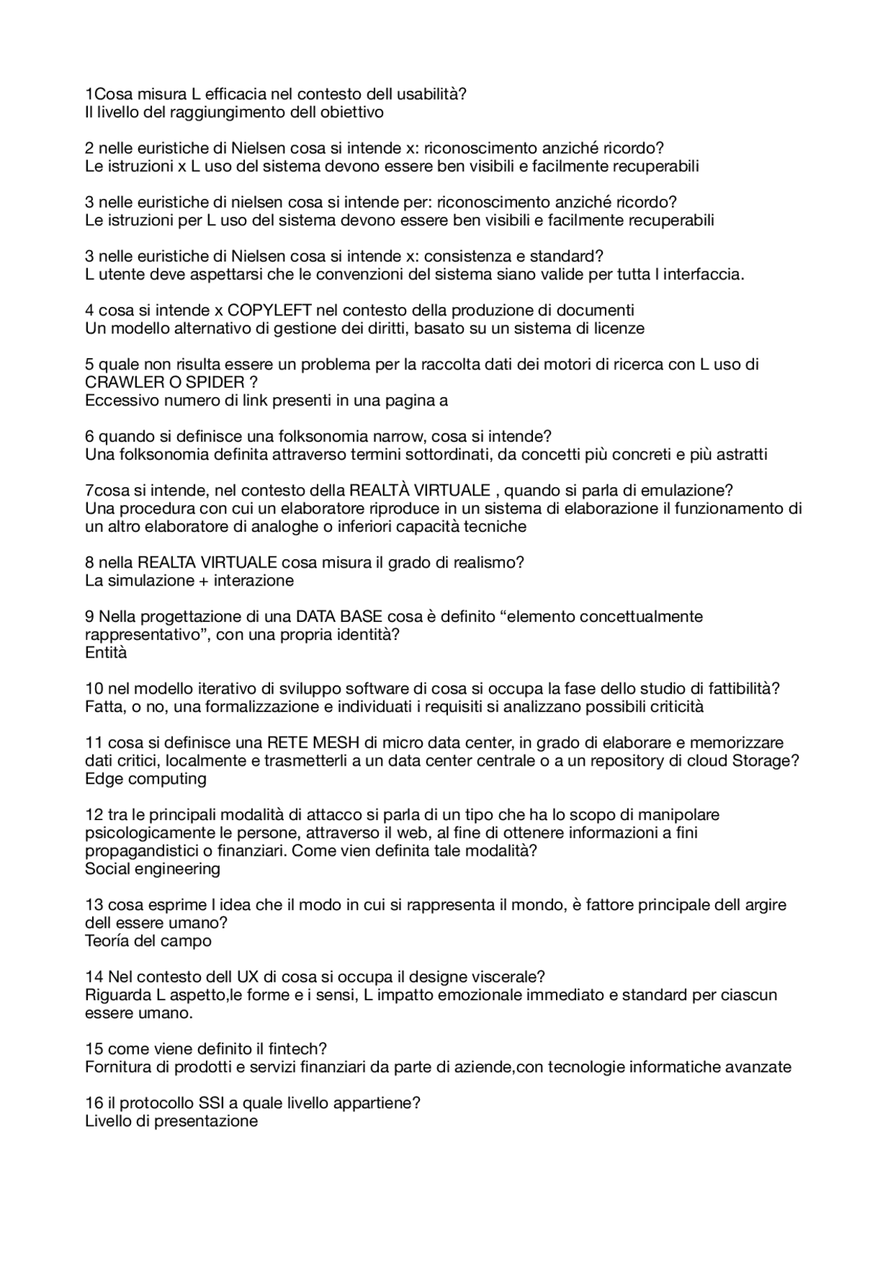 Domande Esame Informatica Appunti Di Fondamenti Di Informatica Docsity