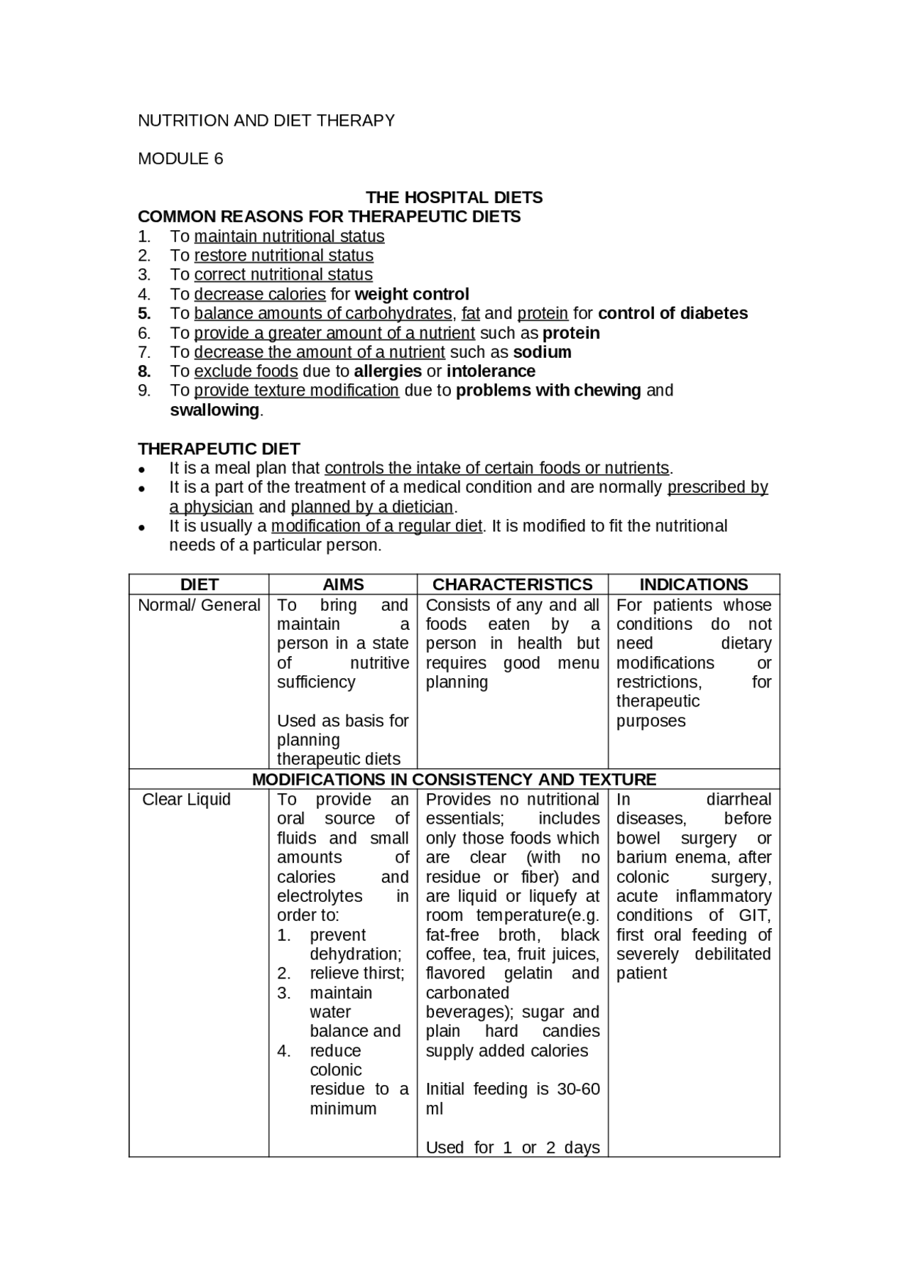 Food Exchange Lists and Meal Distributions | Lecture notes Food science ...