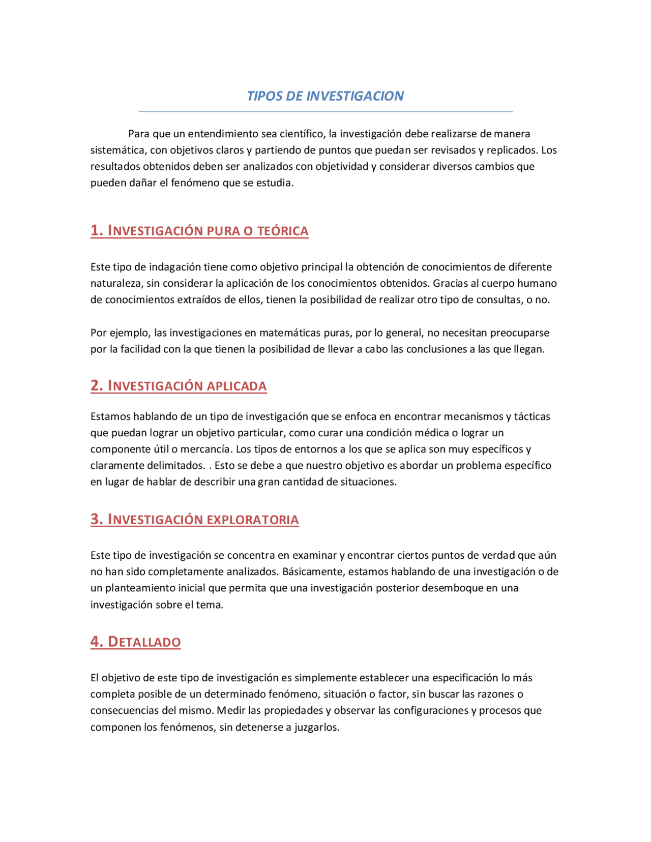 Tipos De Investigacion Resúmenes De Anatomía Aplicada Docsity