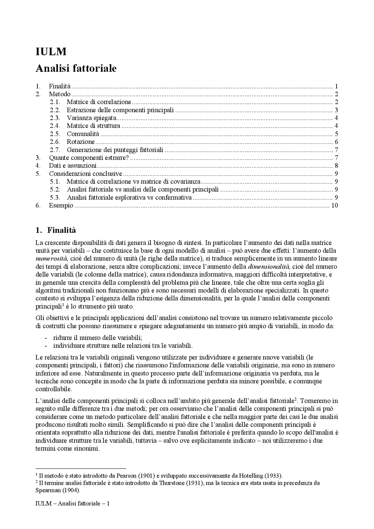 Data Analysys Per Della Beffa In Iulm Dispense Di Statica Docsity
