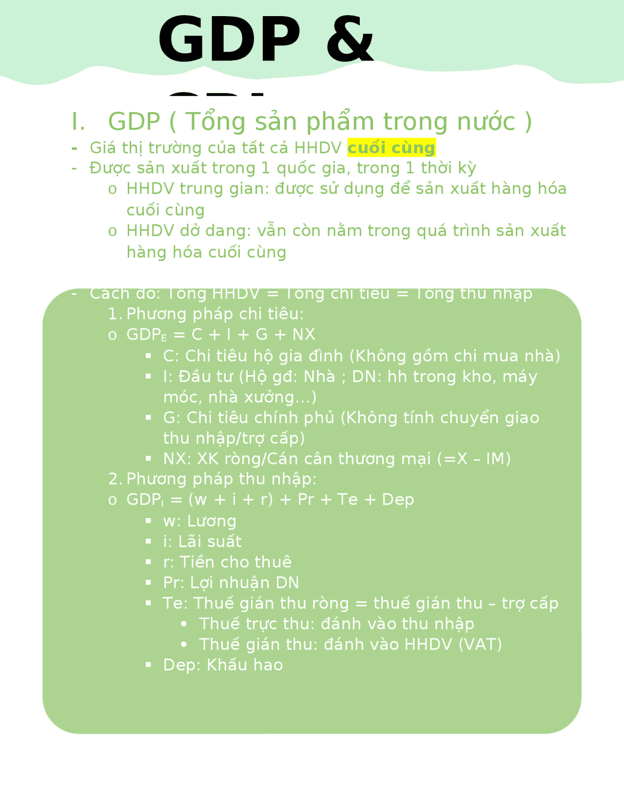 Macroeconomics Notes Schemes And Mind Maps Macroeconomics Docsity