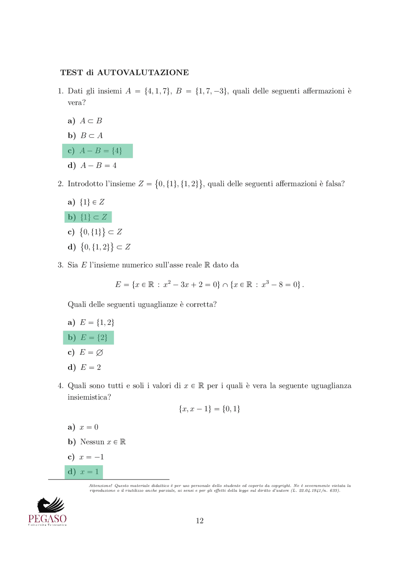 Tutte Le Domande Matematica Discreta Dellesame Scienze Informatiche
