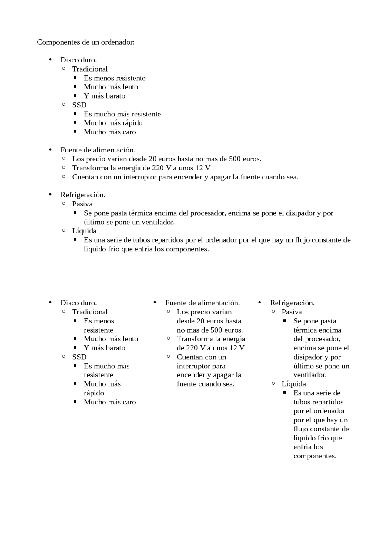 Componentes De Un Ordenador Apuntes De Informática Docsity