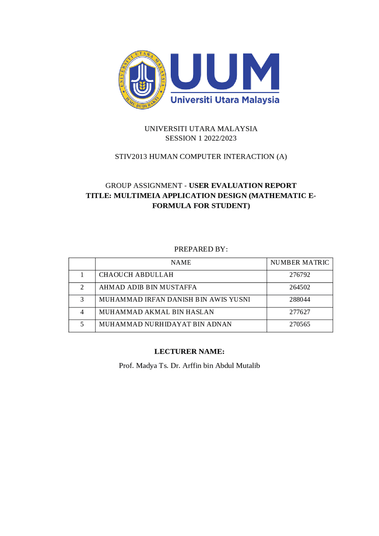 Evaluation Report Human Computer Interaction Thesis Interface Between