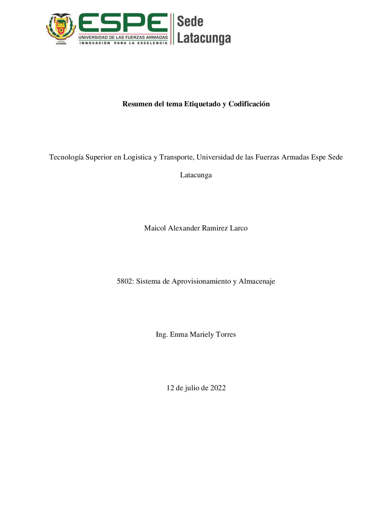 Tareas De Logística Internacional Ejercicios De Logística Docsity