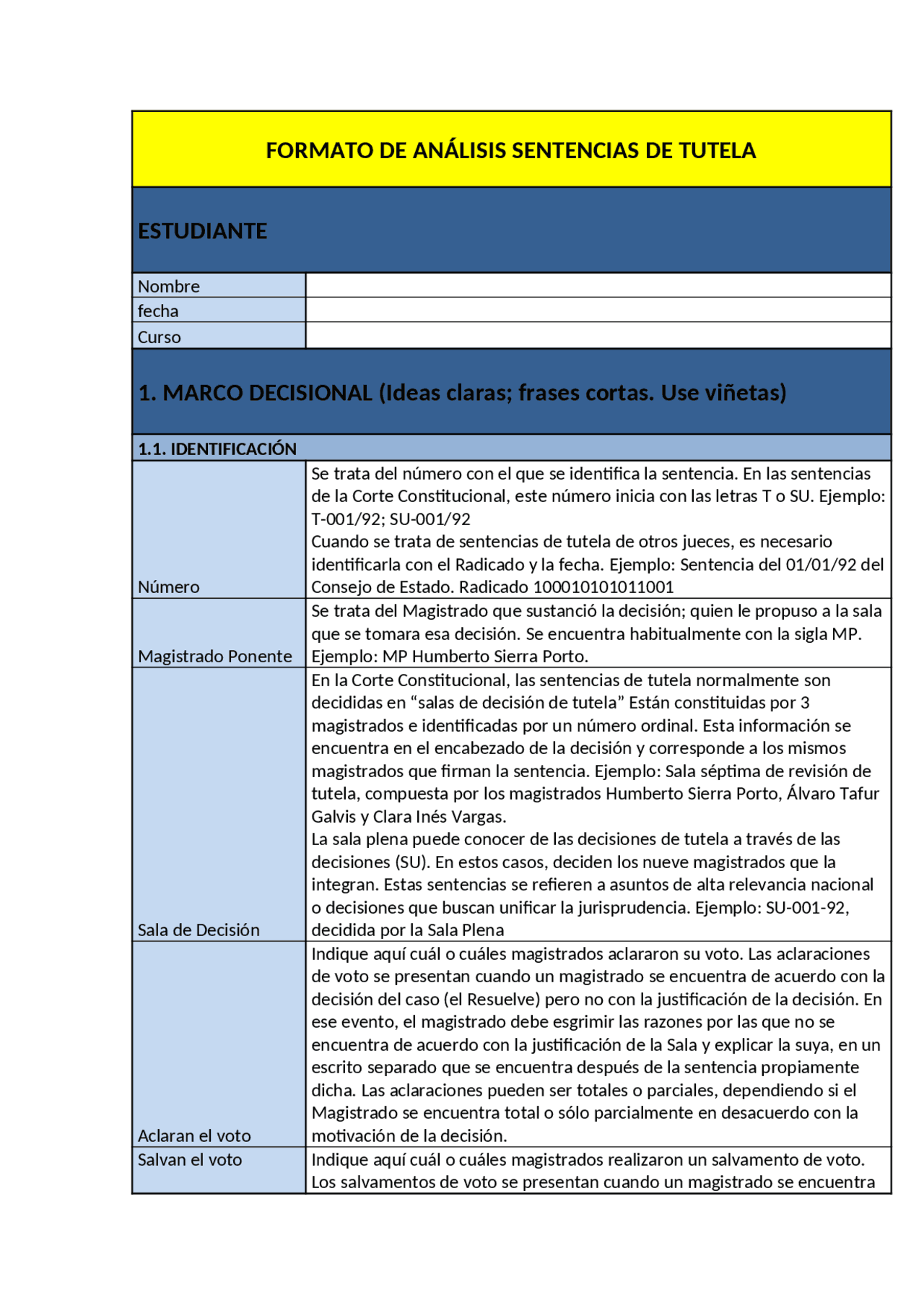 Formato De Una Sentencia Apuntes De Derecho Constitucional Docsity