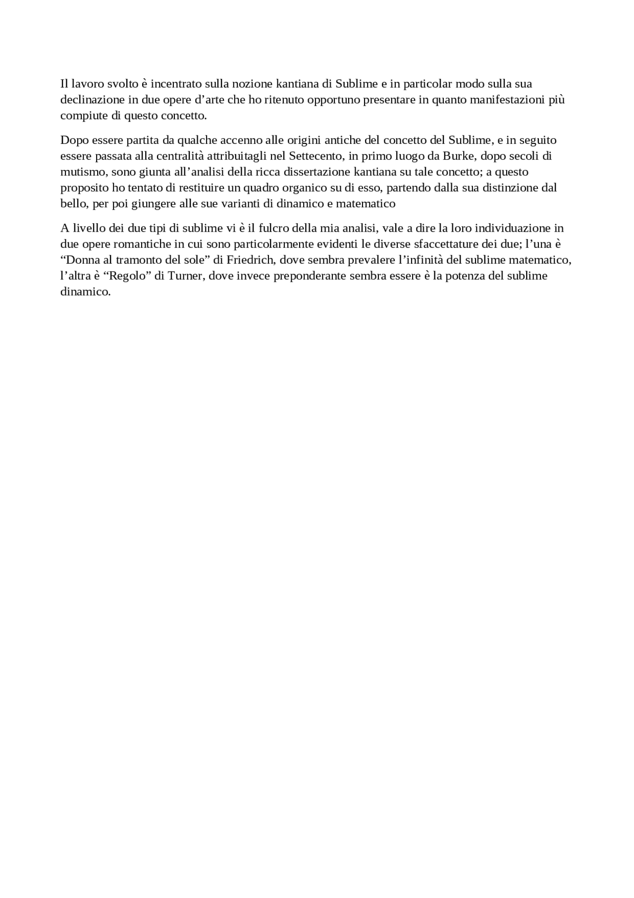Paper di storia dell'estetica | Prove d'esame di Estetica | Docsity