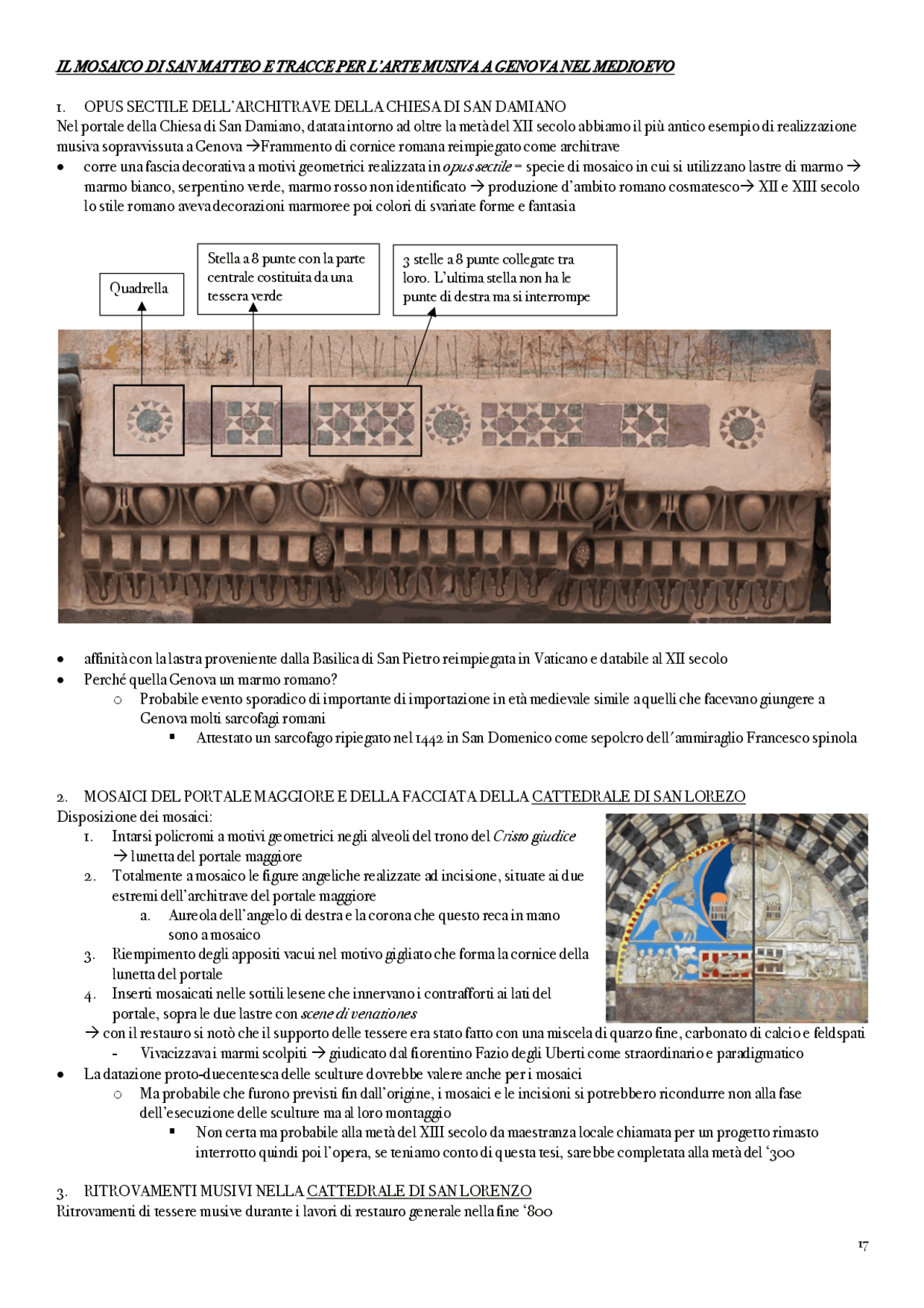 IL MOSAICO DI SAN MATTEO E TRACCE PER L’ARTE MUSIVA A GENOVA NEL ...