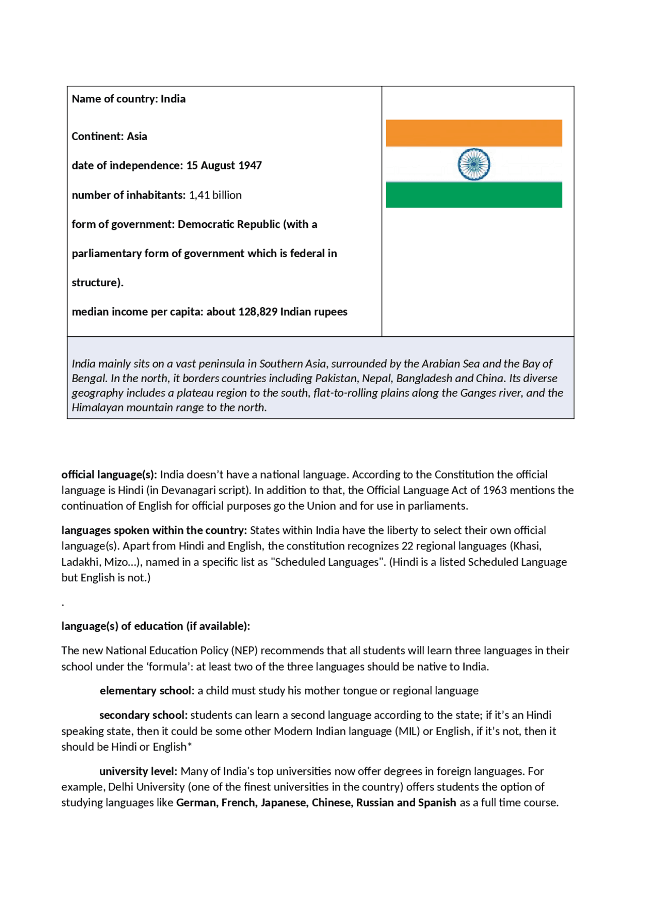 Handout Corretti Esempi Esercizi Di Lingua Inglese Docsity