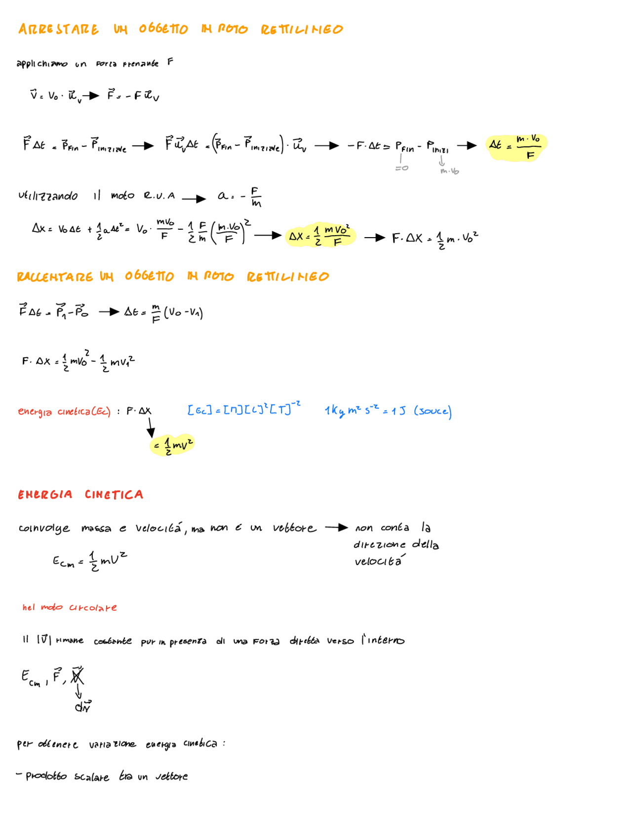 Fisica 1 terza parte | Appunti di Fisica | Docsity