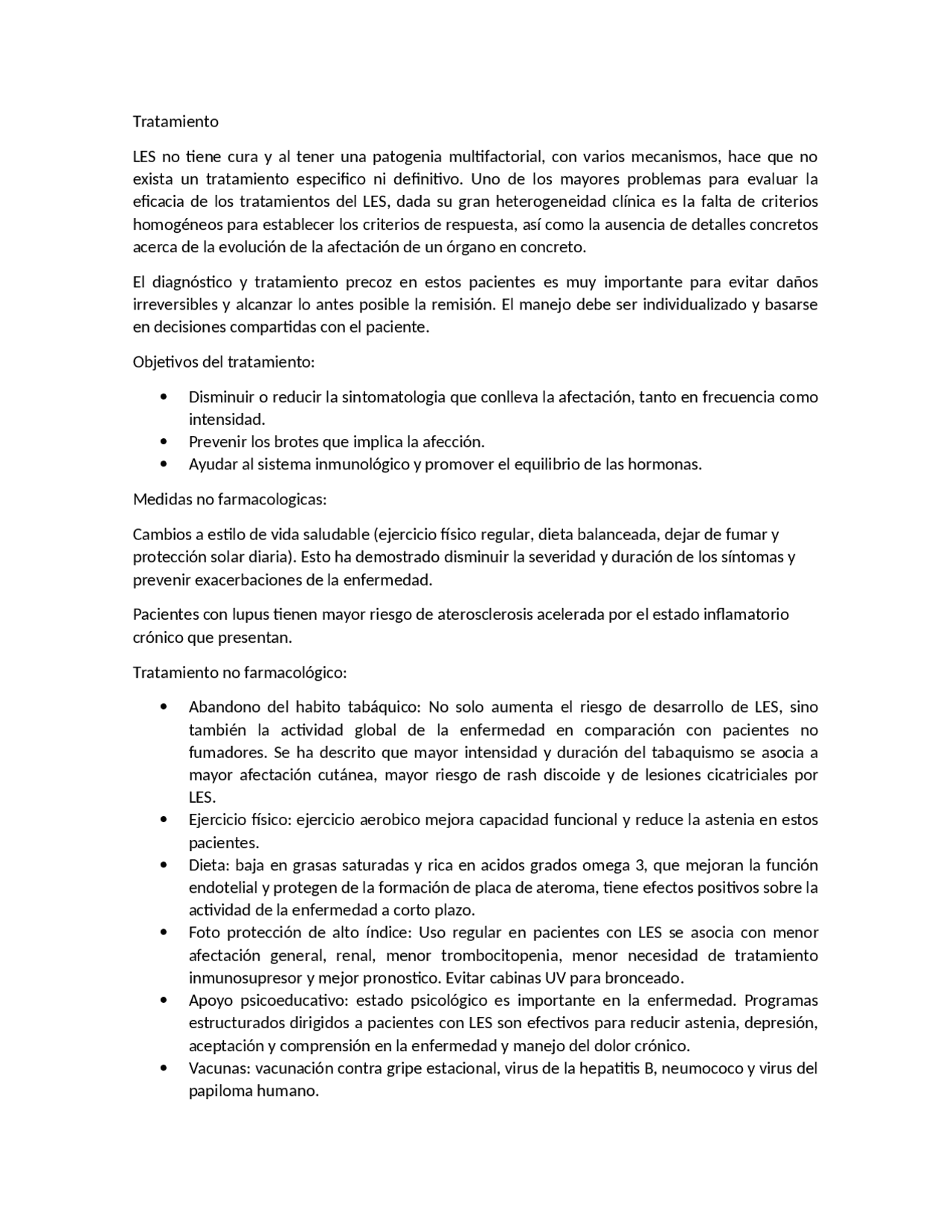 Tratamiento Del Lupus Apuntes De Inmunología Docsity