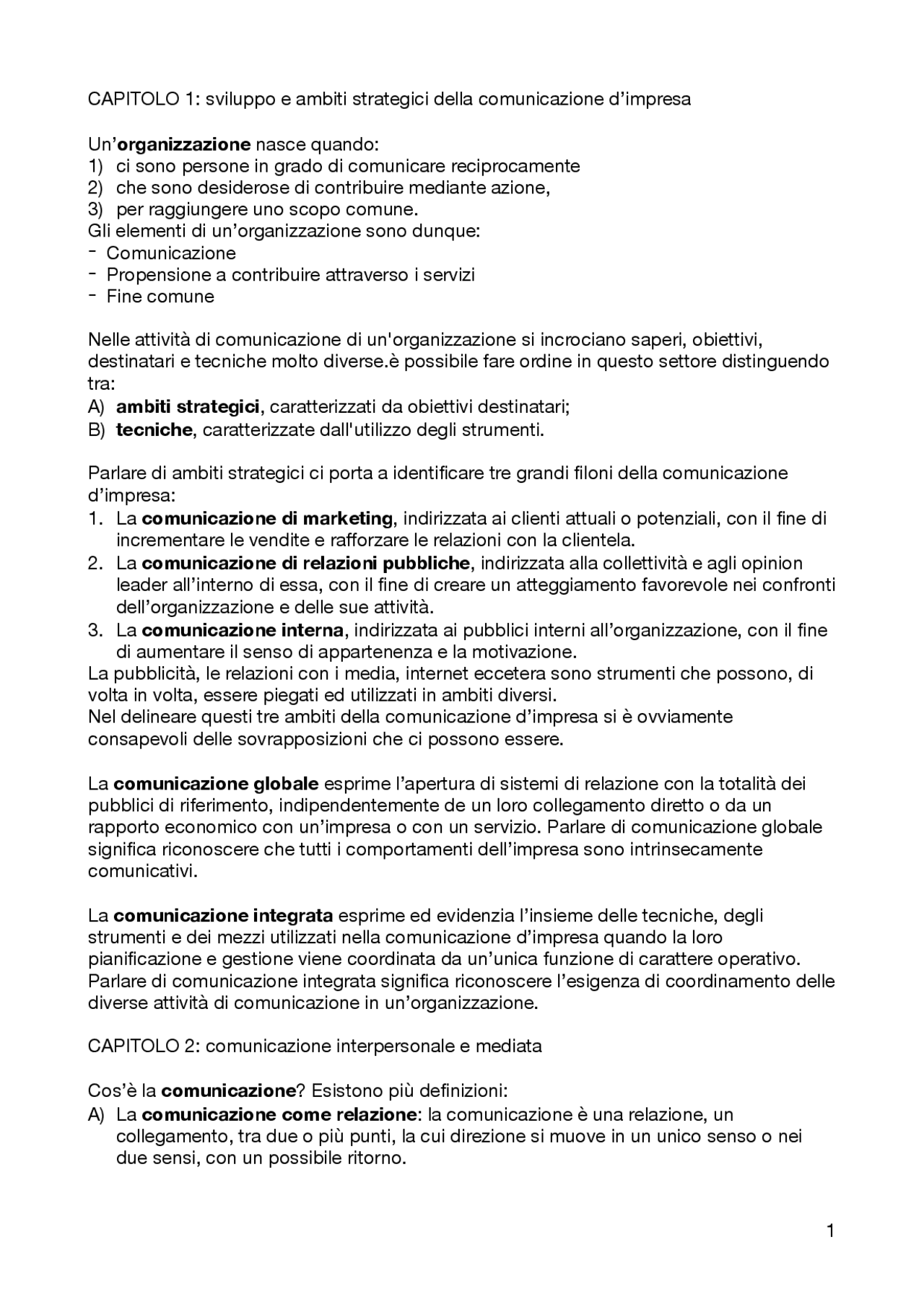 Riassunto completo della dispensa del secondo modulo | Appunti di Marketing | Docsity