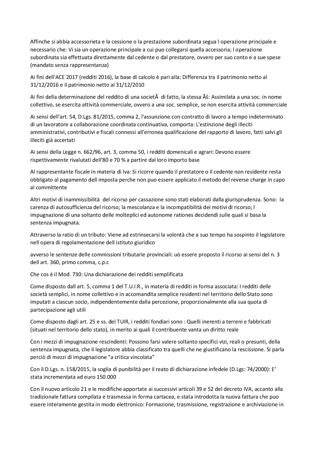 Prove d'esame diritto tributario aggiornato al 7/02/2023 | Prove d'esame di Diritto Tributario ...