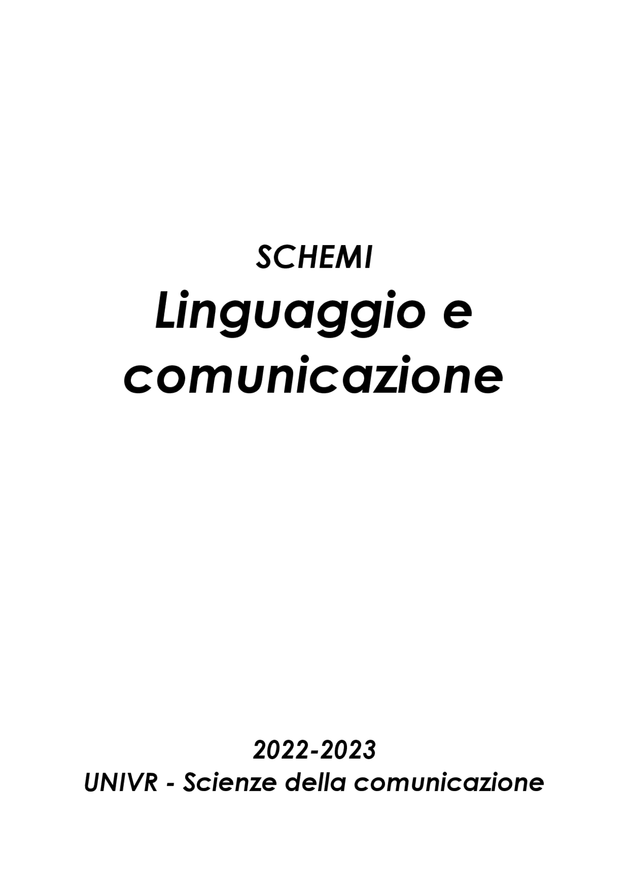Schemi Di Linguaggio E Comunicazione Schemi E Mappe Concettuali Di